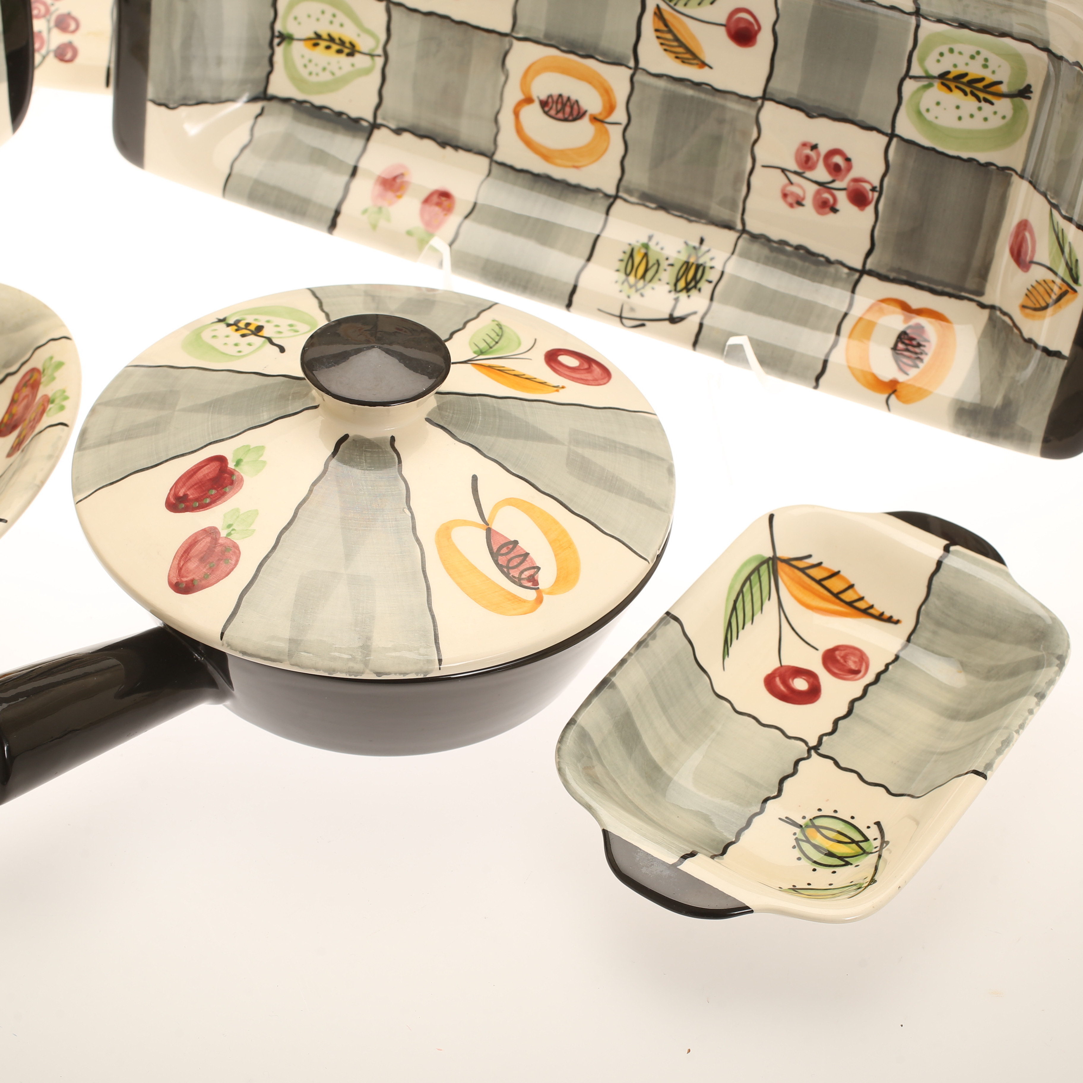 2036638. Pöytävälineiden osat, 7 osaa, piikivi, Ella Bergstrand, Jie ...