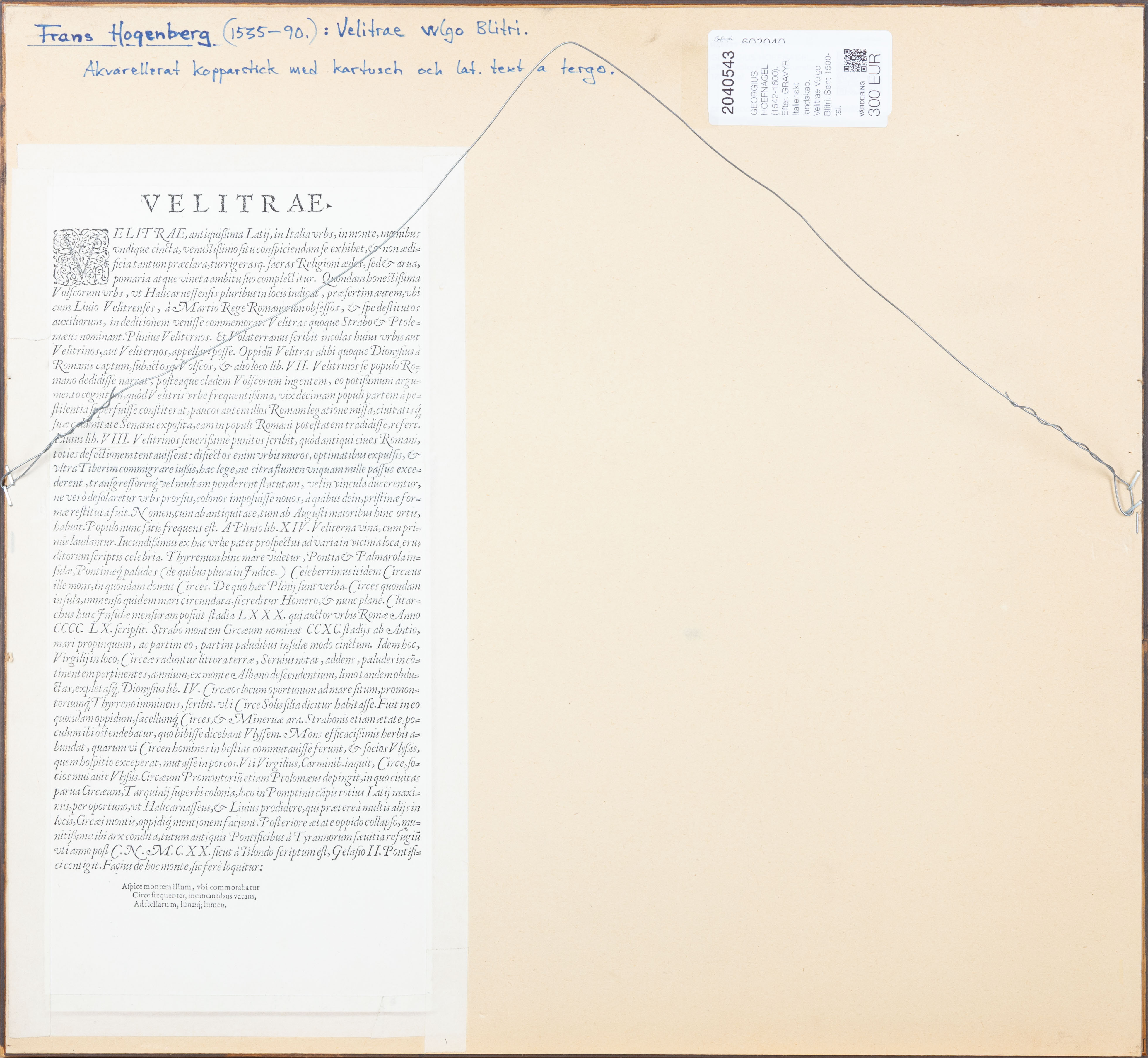 Images for 2040543. GEORGIUS HOEFNAGEL (1542-1600). After. ENGRAVING ...