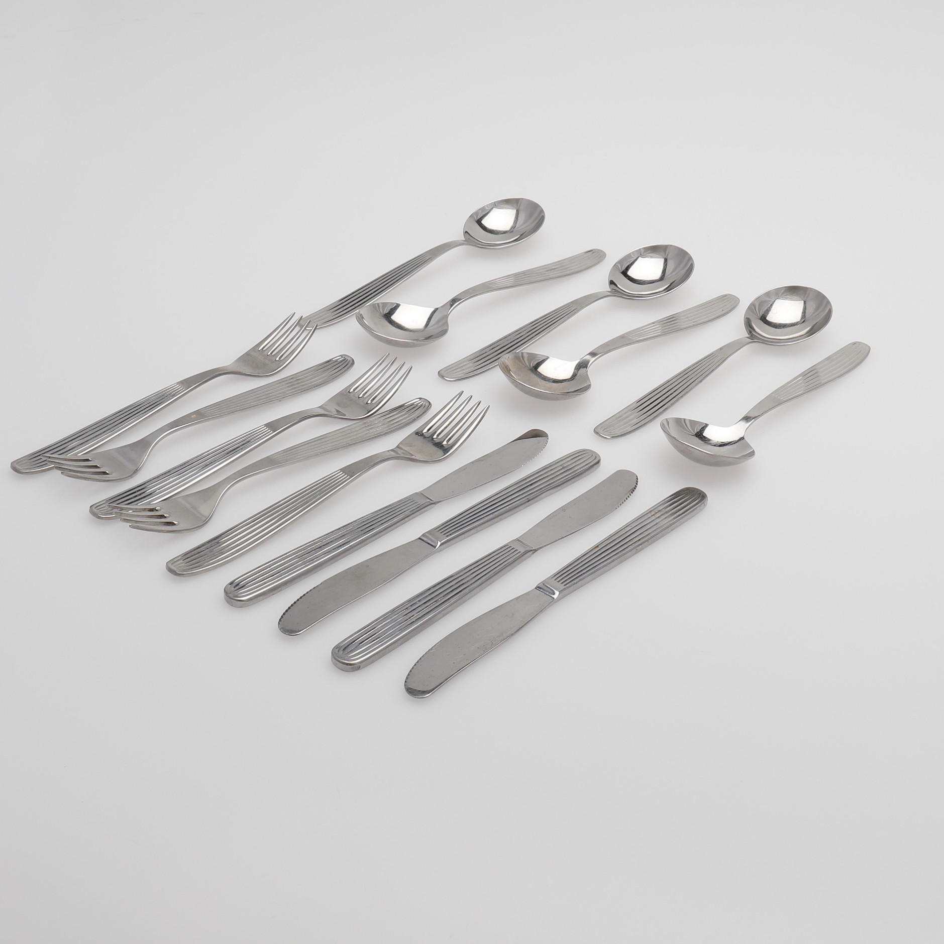 Bilder för 2040951. KAJ FRANCK. BESTICKSERVIS, 15 delar, rostfritt stål ...