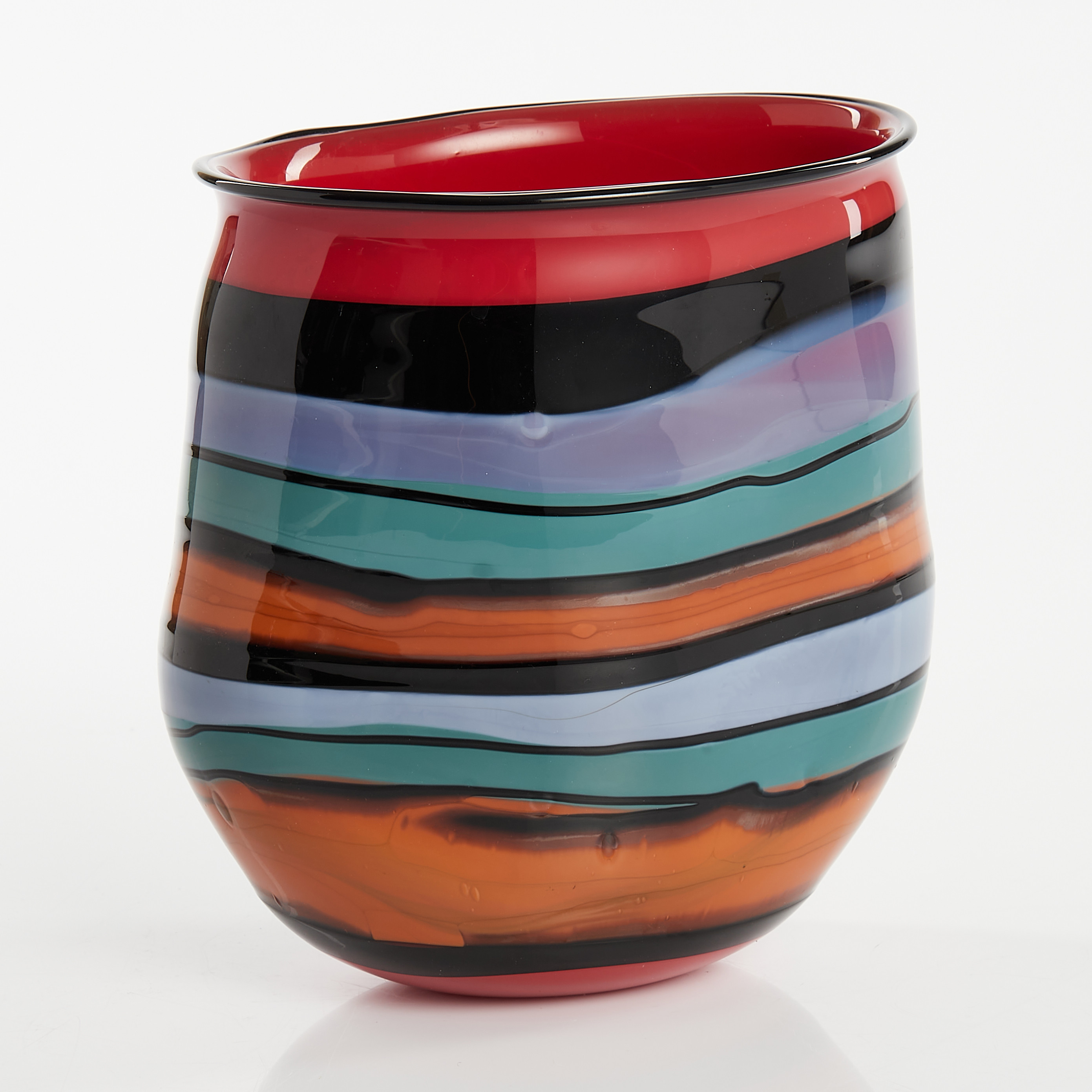 GUNNAR CYRÉN. Vas, "Mali", Orrefors Gallery, 1990, drivet glas med ...