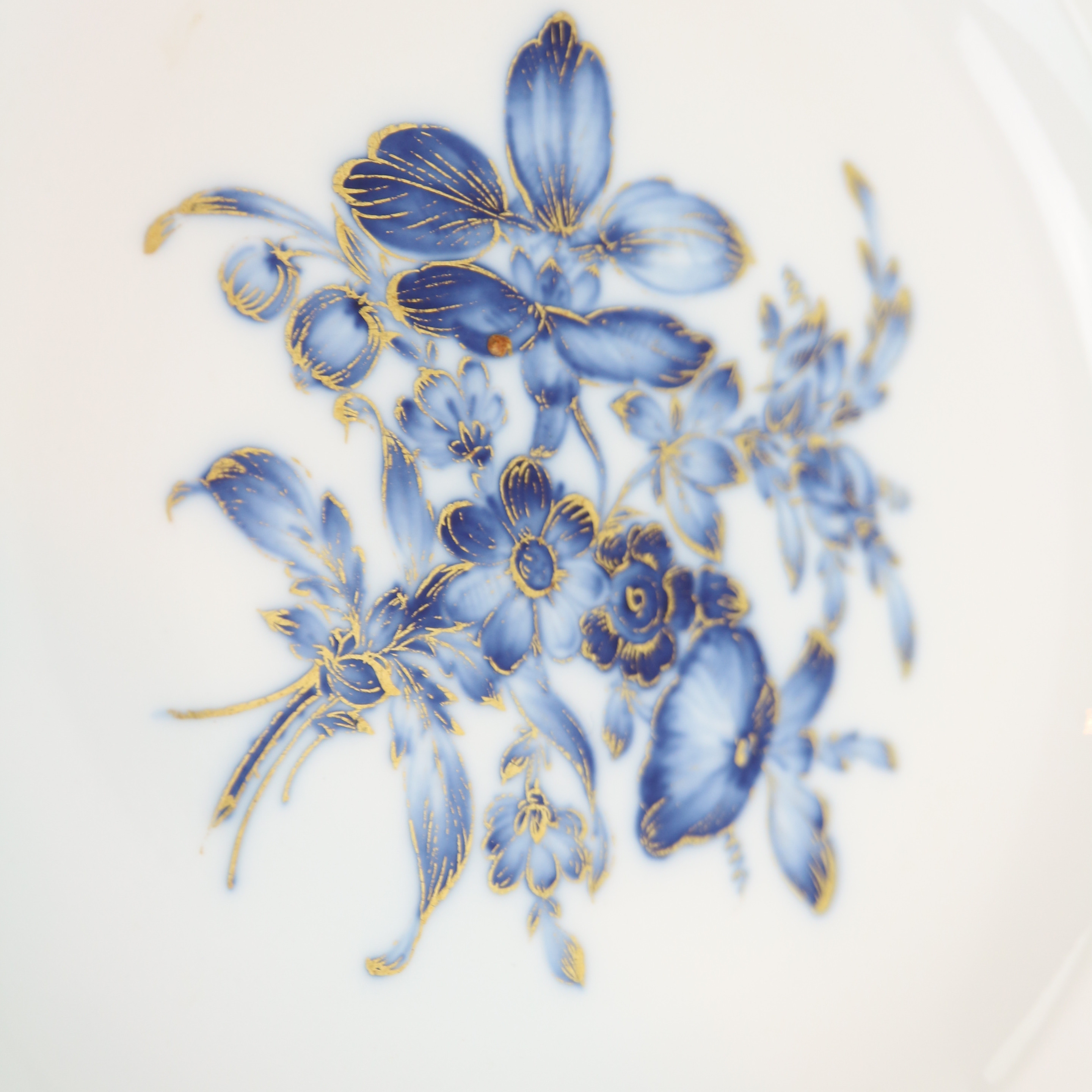 Imágenes para 2042181. PLATO APERITIVO MEISSEN FLOR AZUL CON INSECTOS Y ...