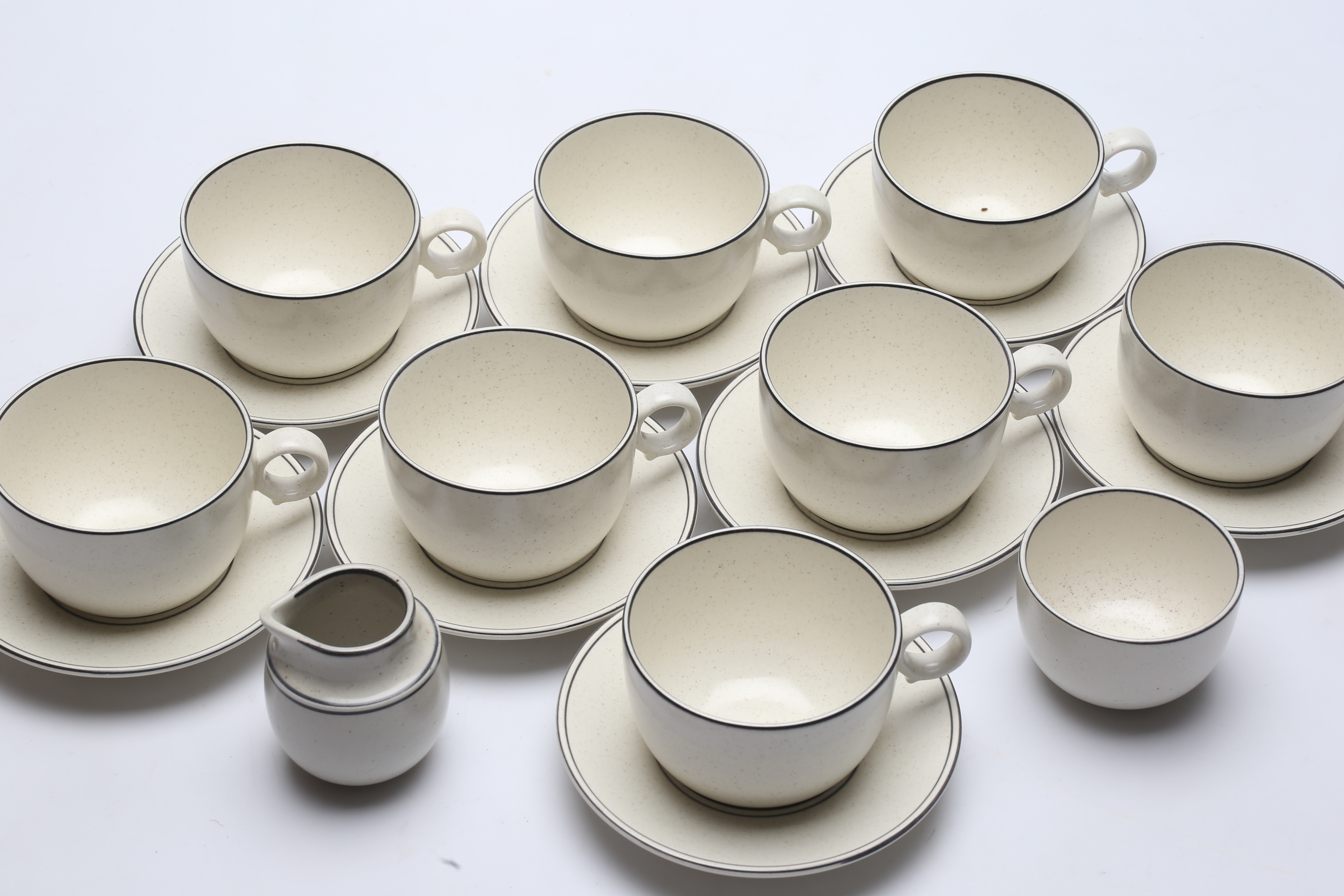 Images for 2043120. TEA CUPS, 8 pcs., WITH DISH, SUGAR BOWL AND CREAM ...