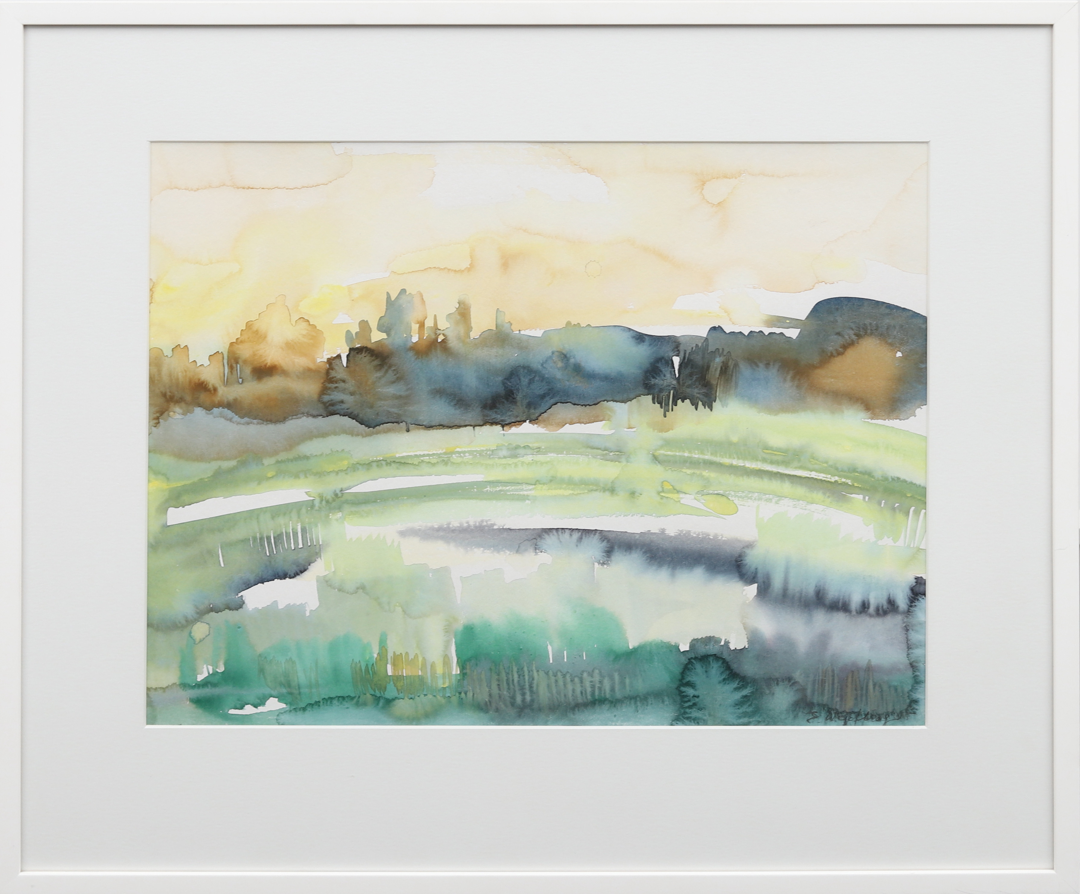 Images for 2044625. ELISABETH WEJSFLOG. Landscape, watercolor signed ...