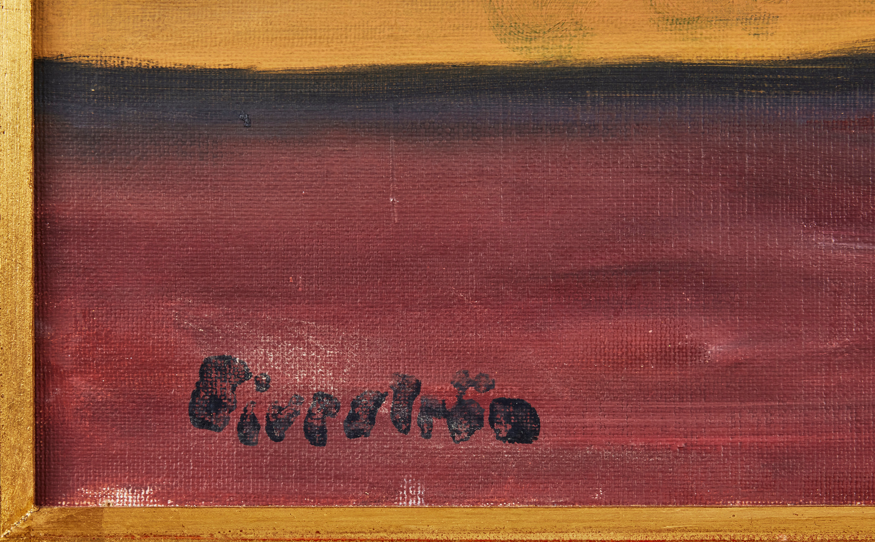 Bilder för 2051343. TOR BJURSTRÖM. Blå blomster i silverkanna, olja på ...