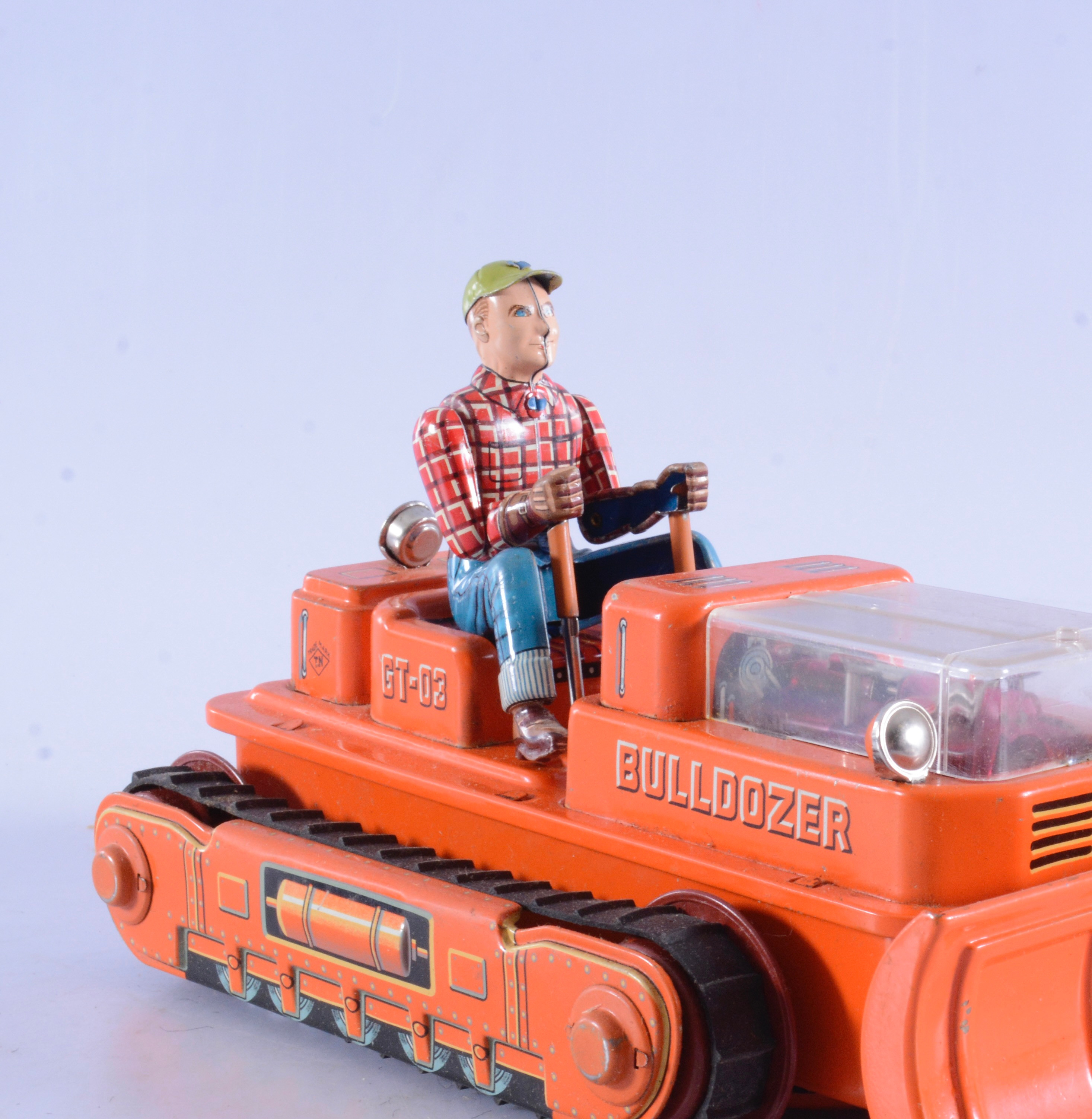 Bilder för 2053284. NOMURA magic action bulldozer med originalkartong ...