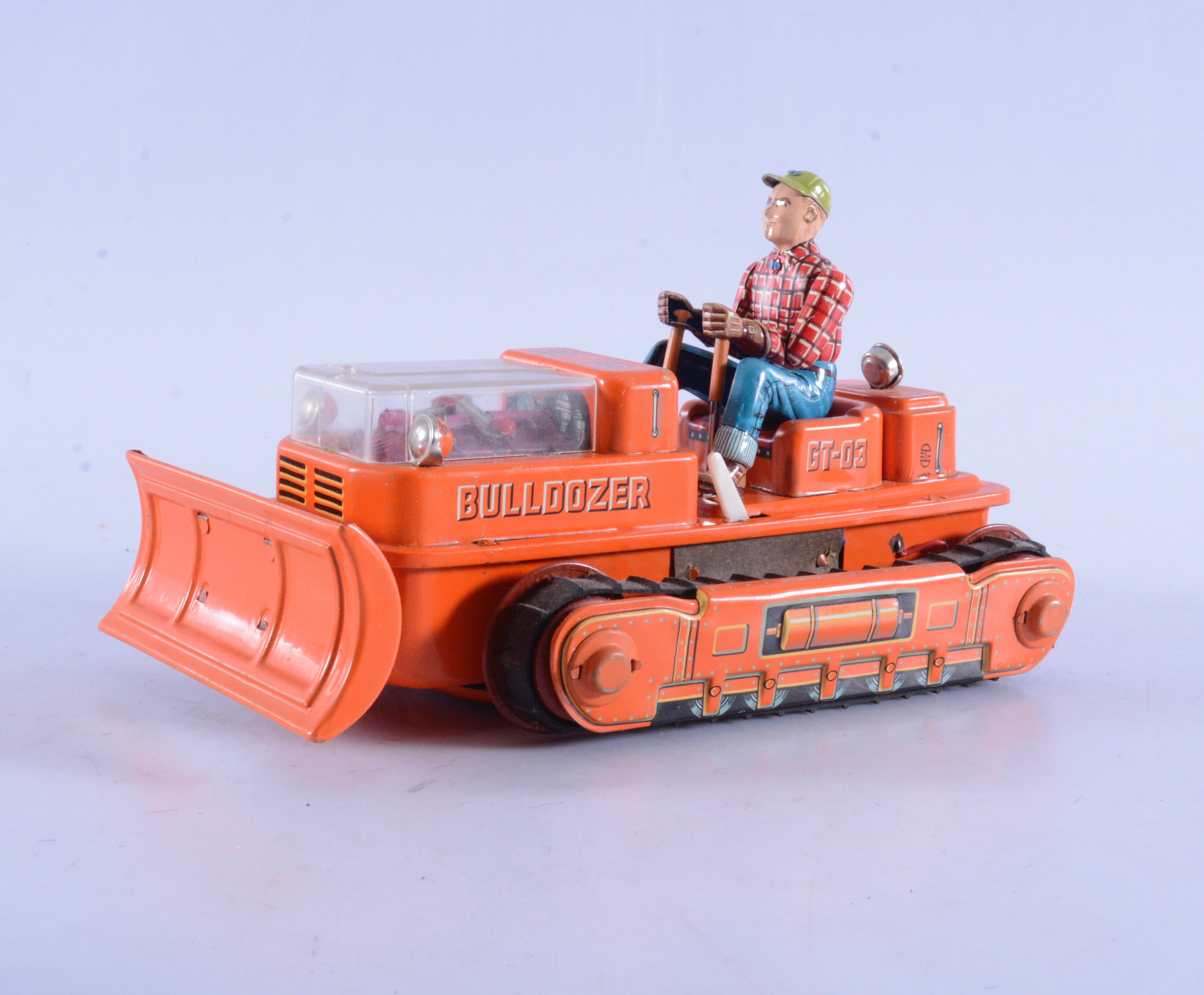 Bilder för 2053284. NOMURA magic action bulldozer med originalkartong ...