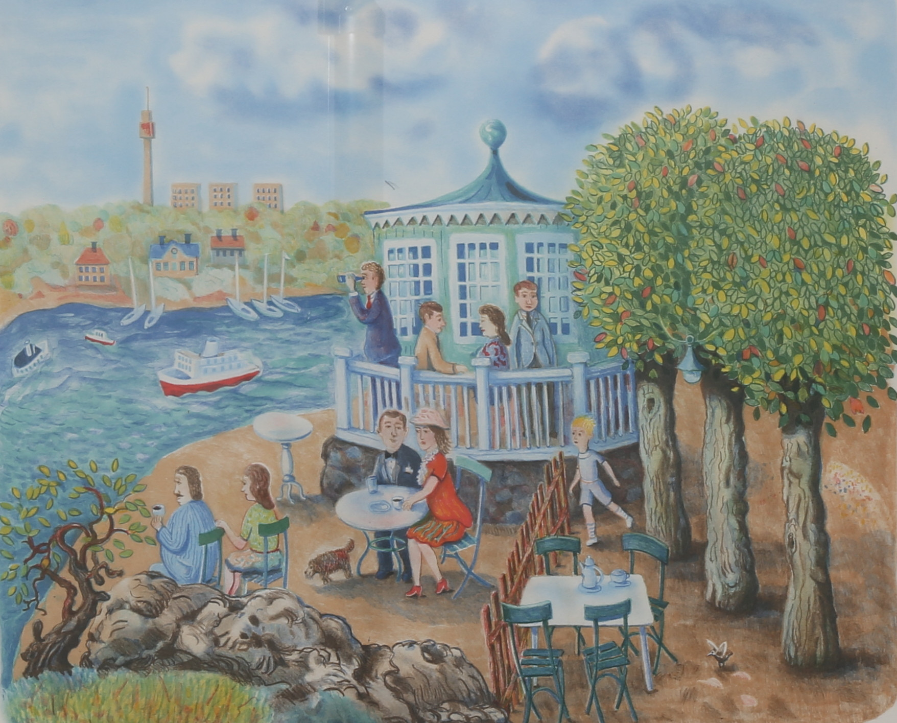 ELIS RYBERG. litografi, numrerad 214/300, signerad. Konst - Grafik ...