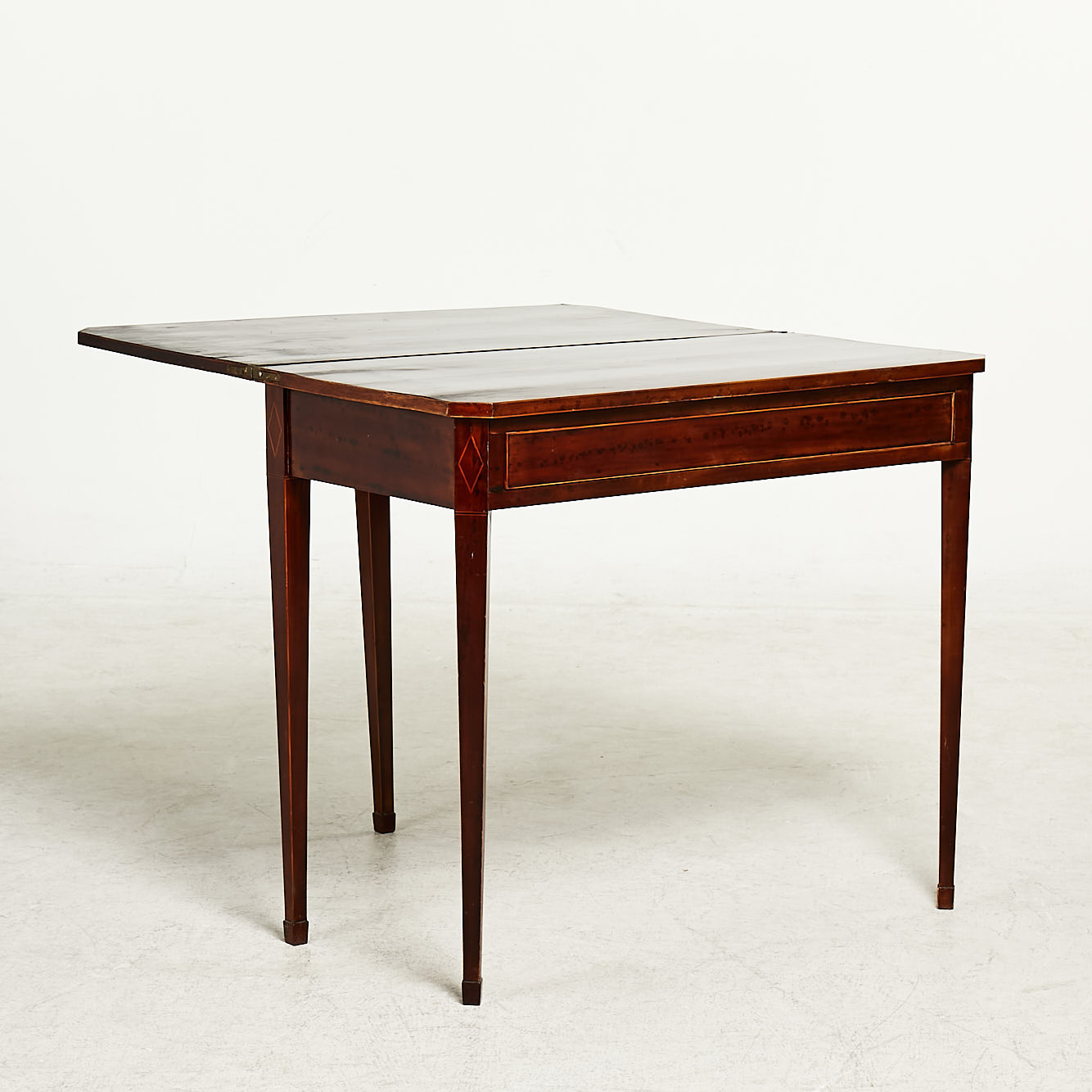 Images for 2055393. GAME TABLE, mahogany veneer, legs with marquetry ...