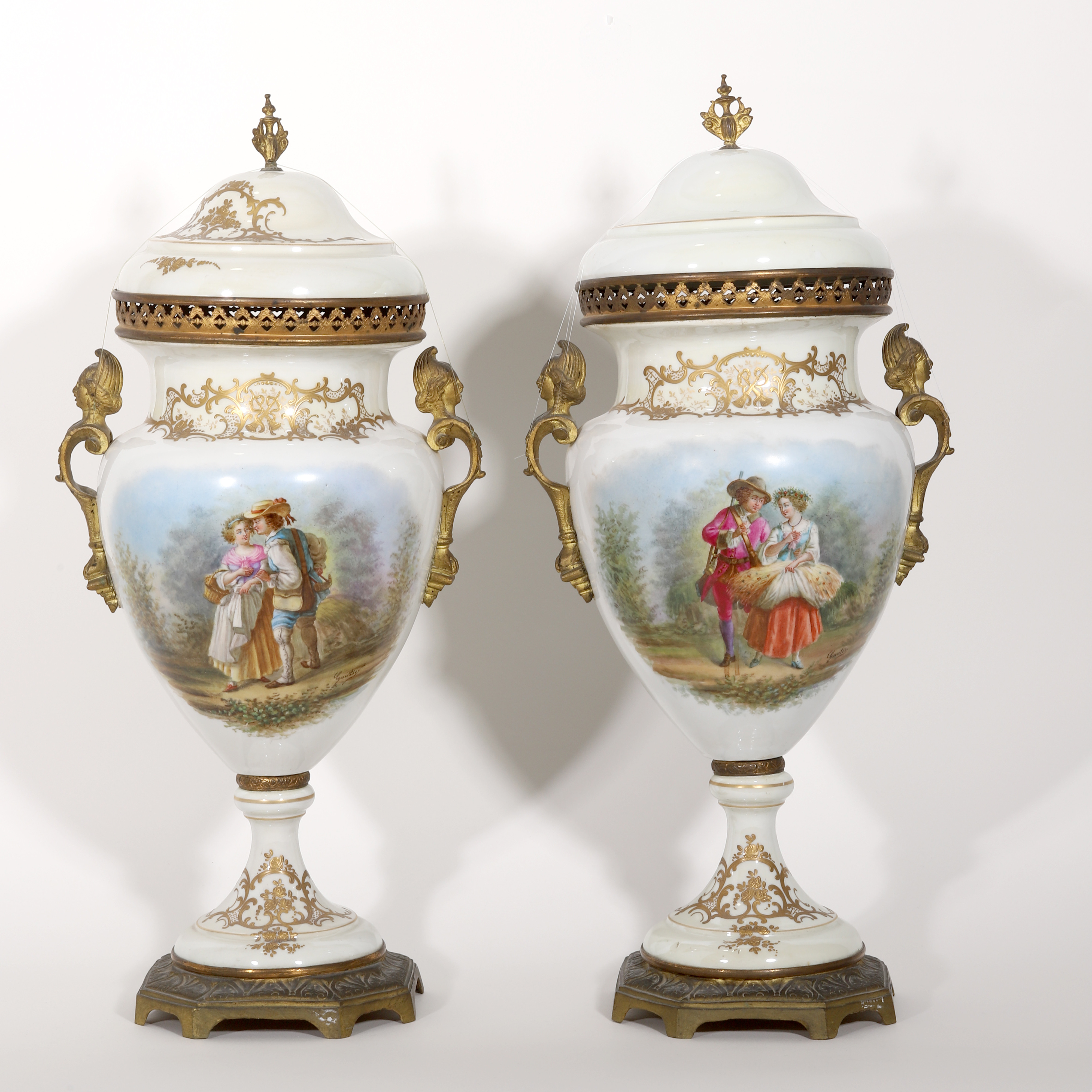 Images for 2057454. ORNAMENTAL CUPS, couple, porcelain, Sèvres, second ...