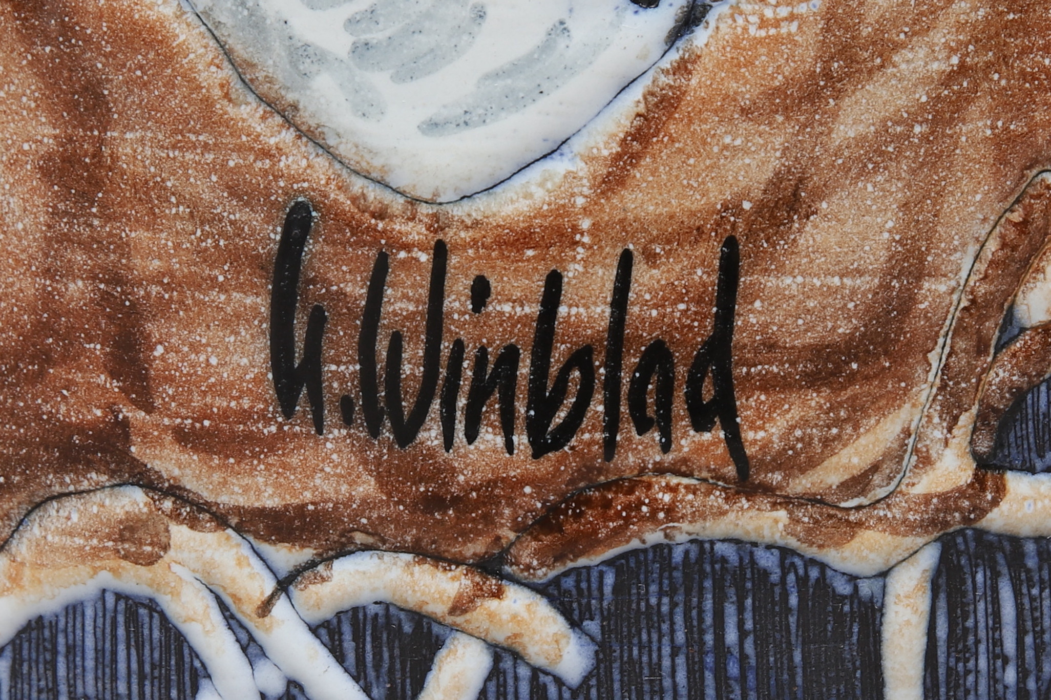 Images for 2061684. ULLA WINBLAD. Table lamp, ceramics, birds, Alingsås ...