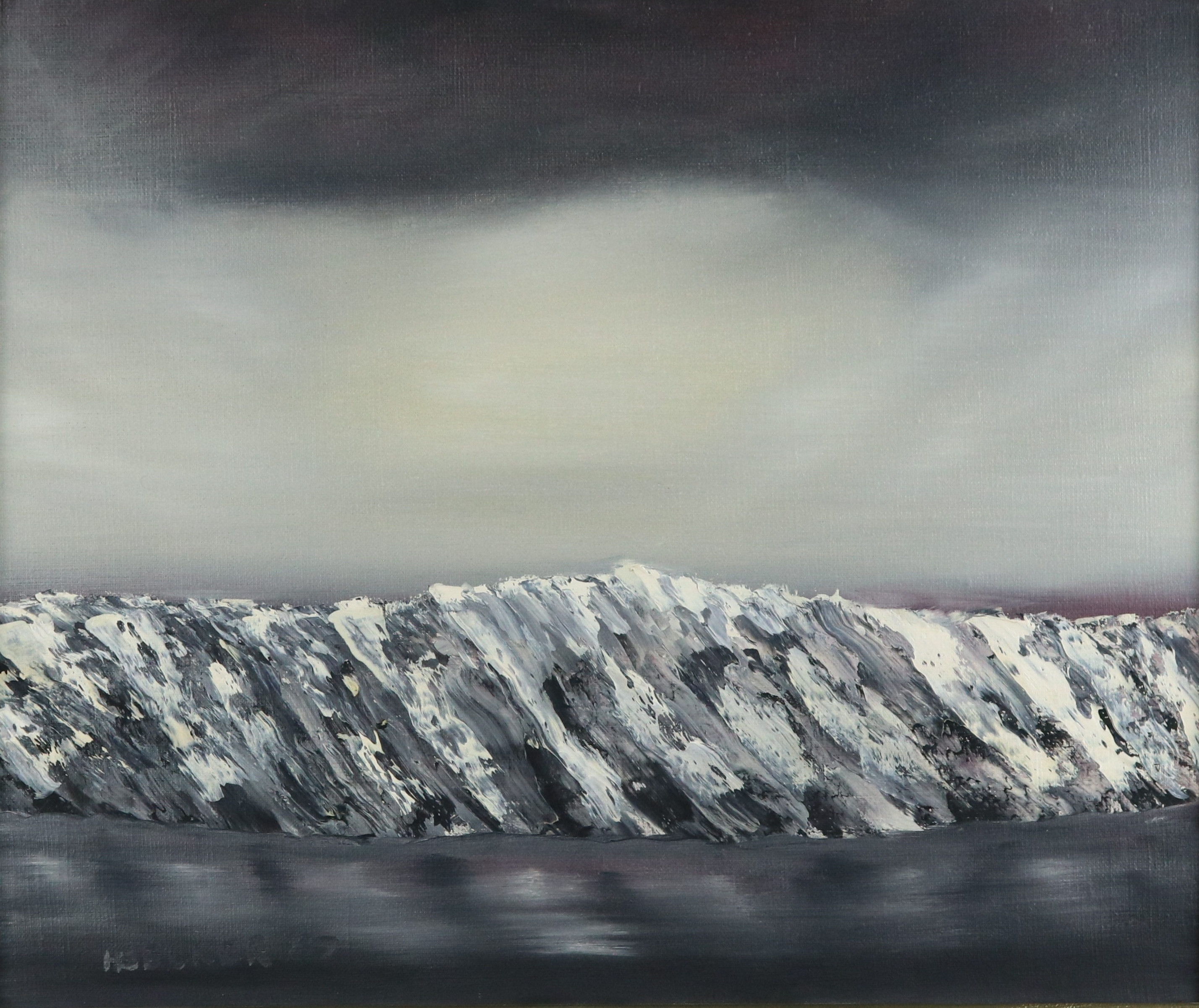 Images for 2061725. HANS BECKER. Oil on canvas, "From the sea rises ...