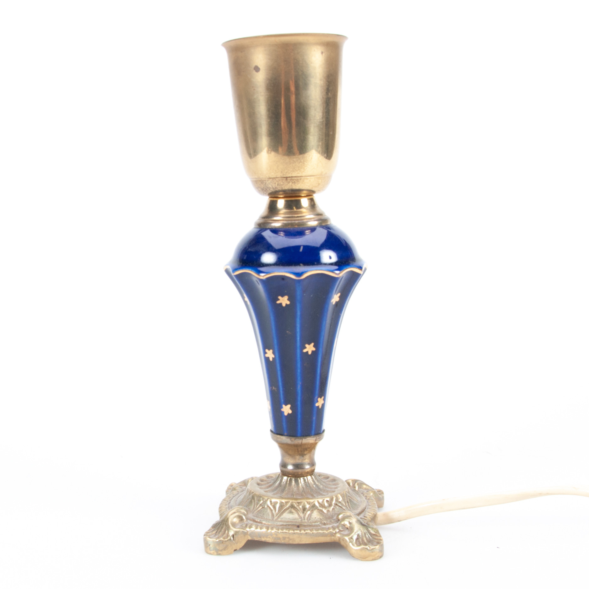 Images for 2064202. TABLE LAMP, glazed porcelain and metal, 2nd half of ...