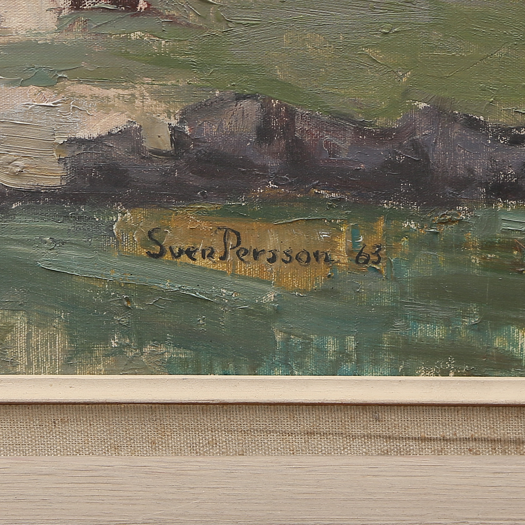 2065391. SVEN PERSSON. ÖLJY kankaalle, signeerattu, 1963. kuvat - Auctionet