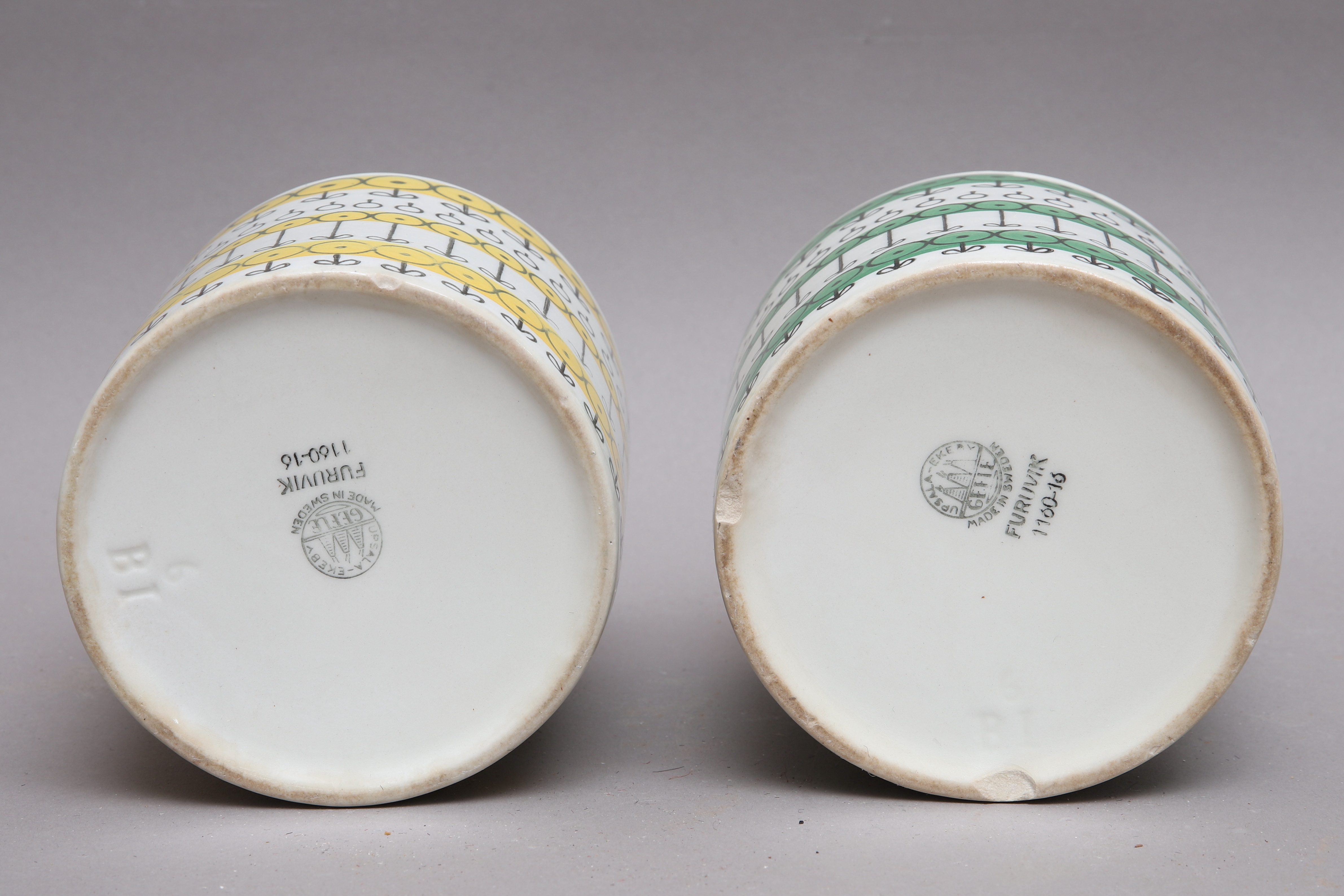 Images for 2071260. JARS, 2 pcs, porcelain & teak, "Furuvik", Upsala ...