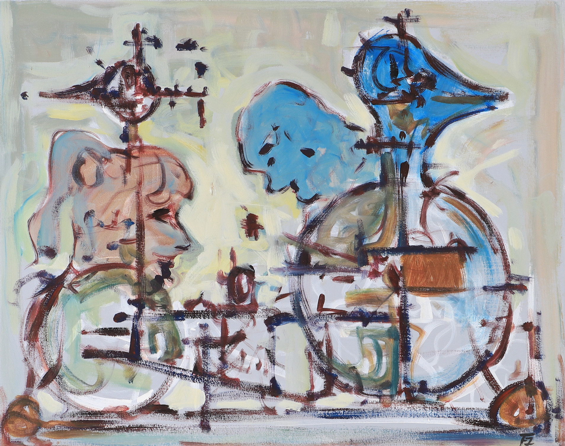 Images for 2072089. FINN JOHANSEN. "Technical laboratory", oil on ...