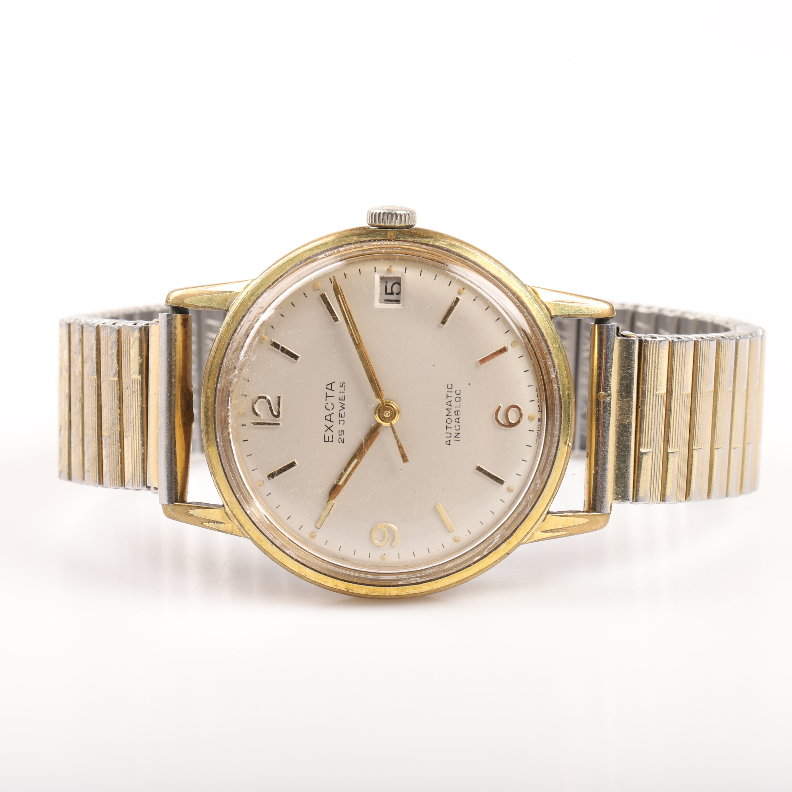 Images for 2075860. WRIST WATCH, Exacta Automatic, gold-plated steel ...