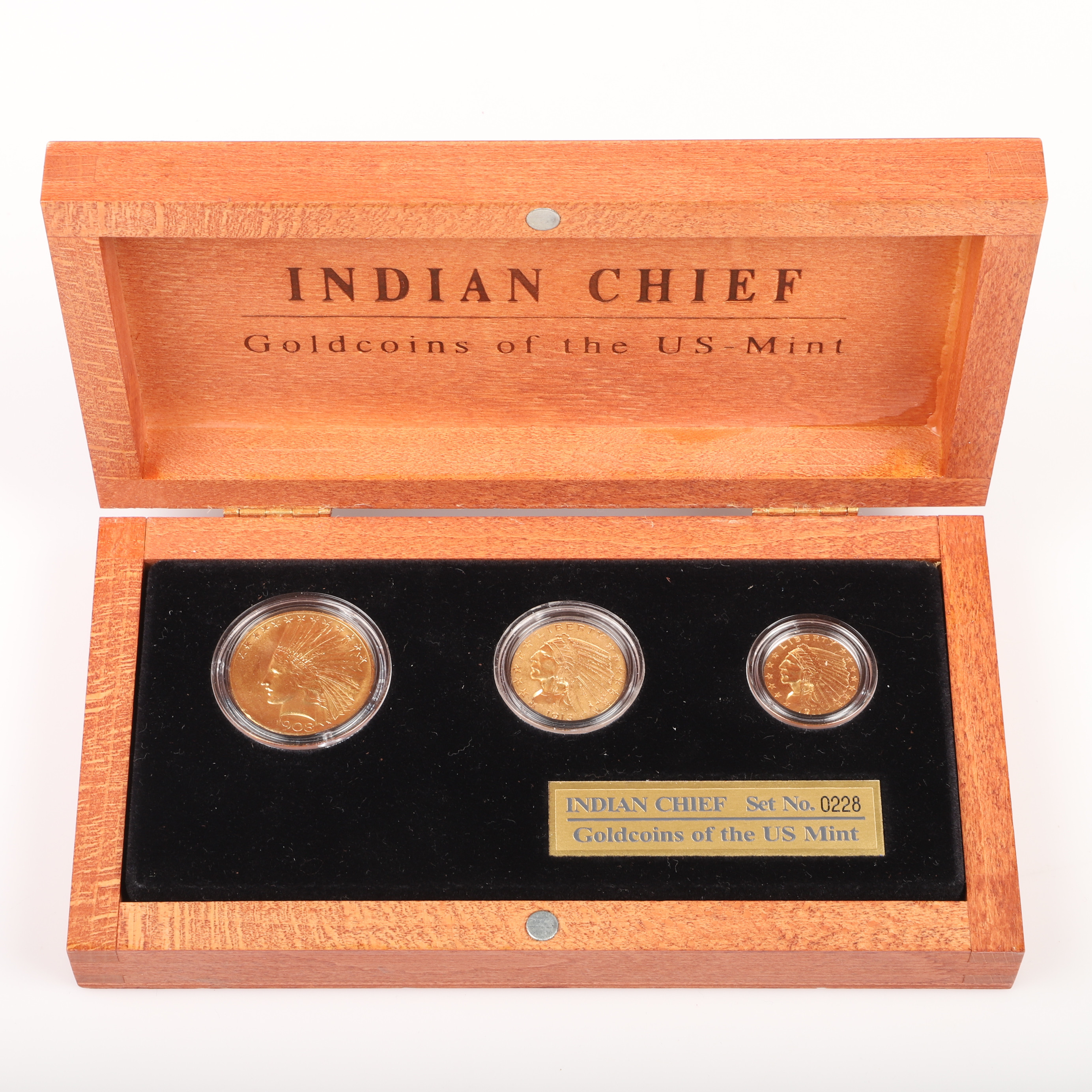 Images for 2078274. COINS, 3 pieces, "Indian Chief Gold Set", gold, USA ...