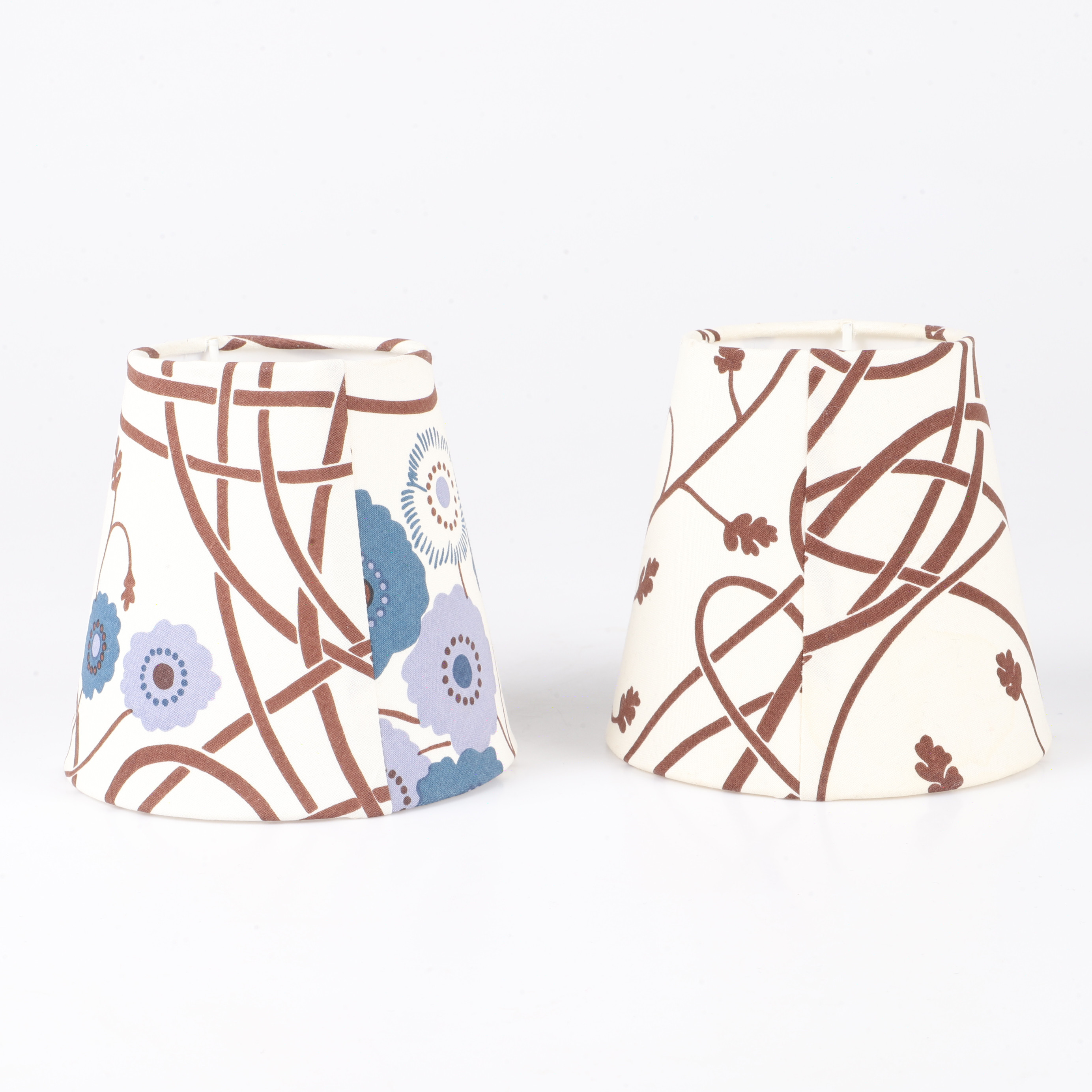 LAMPSKÄRMAR, 1 par med tyg "Loops", Firma Svenskt Tenn, Stockholm ...