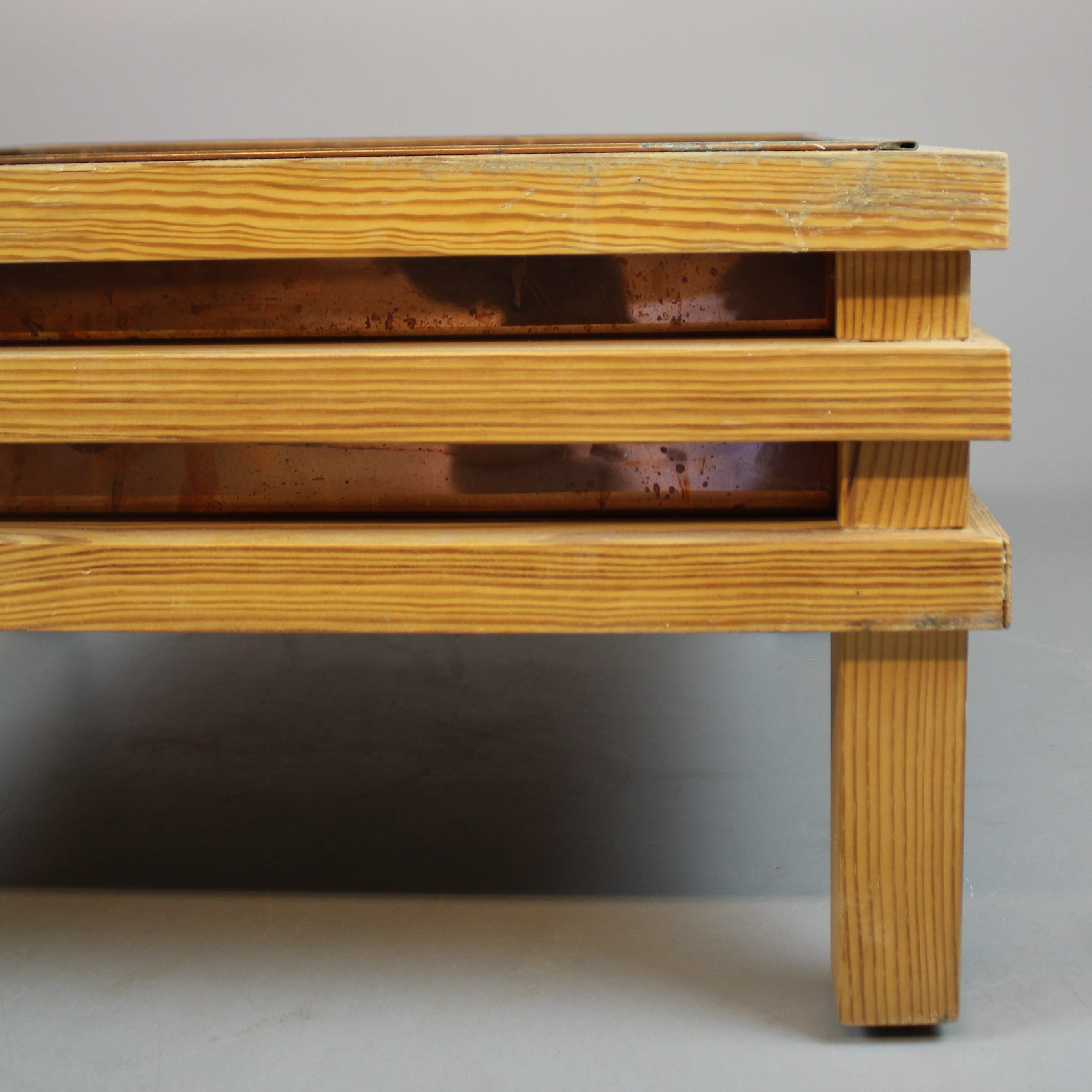 Images for 2085830. FLOWER TABLE pine, with copper tub. - Auctionet