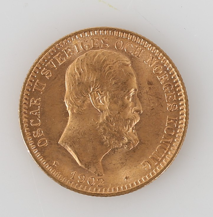 Images for 2086784. COIN, gold, 20 SEK, Oscar II, Sweden, 1902. - Auctionet