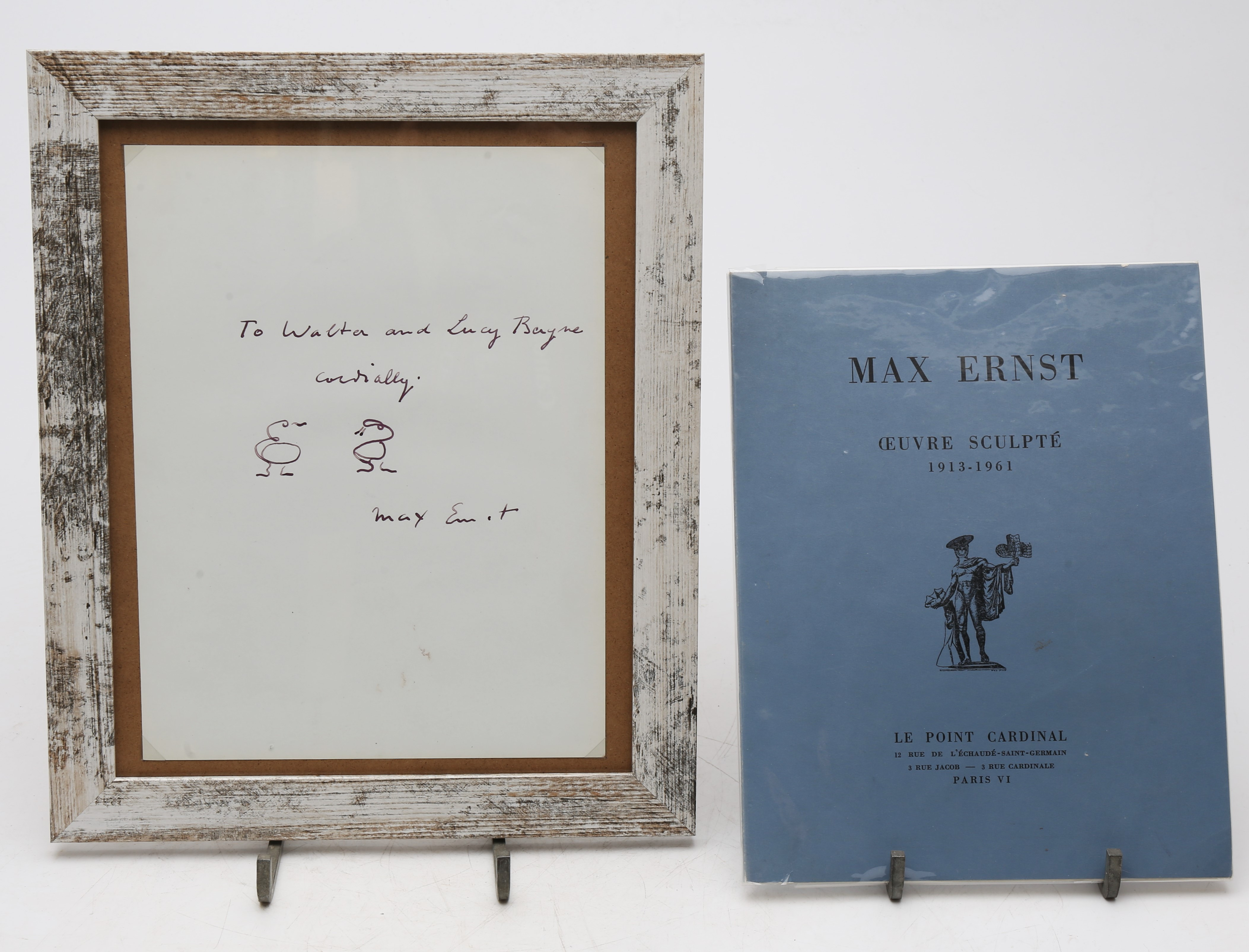 Images for 2087379. MAX ERNST. Drawing, dedication and signature of Max ...