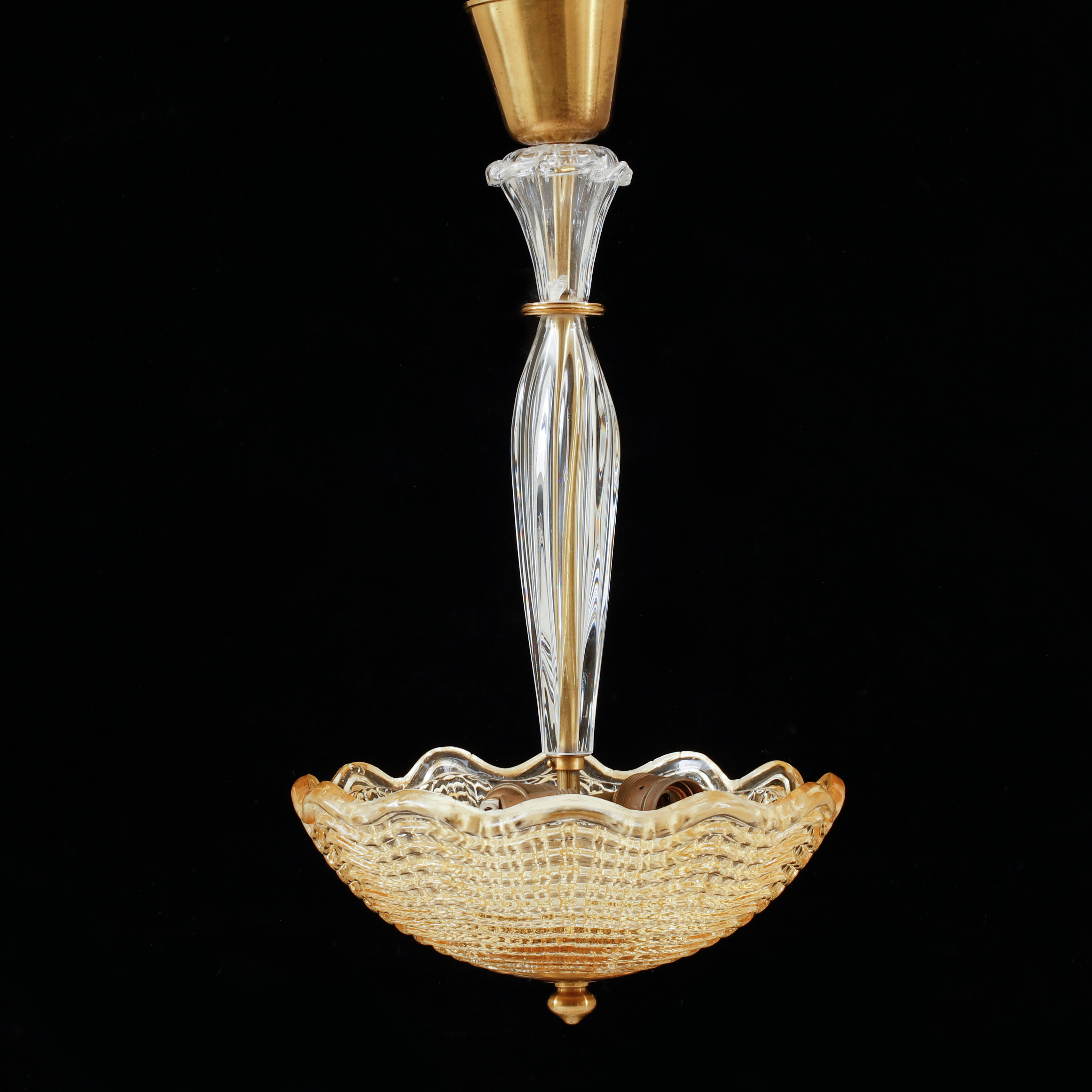 Images for 2093516. CEILING LAMP, glass and brass, Orrefors, 1940s ...