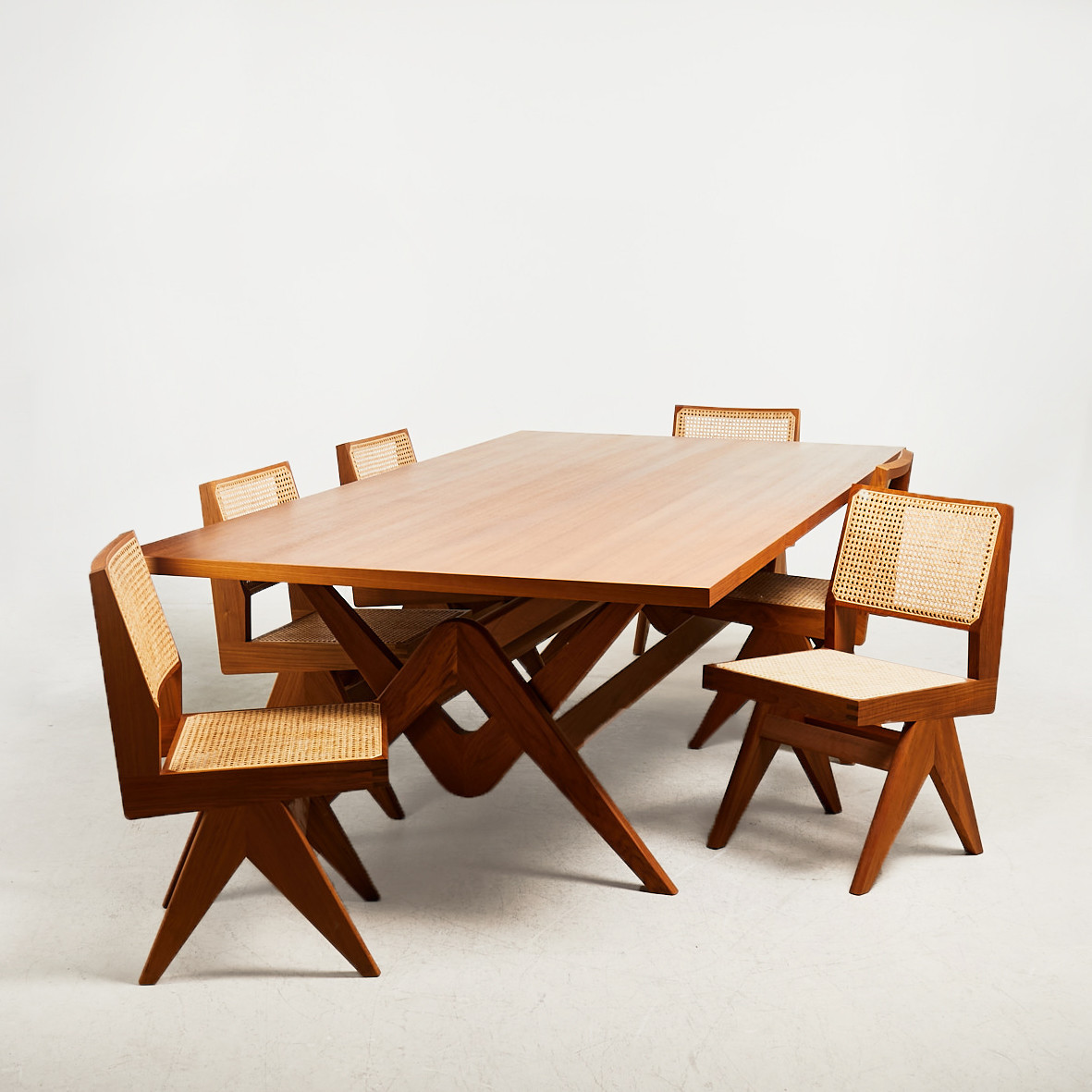 Images for 2095070. PIERRE JEANNERET. dining group, 7 dlr, "056 capitol ...