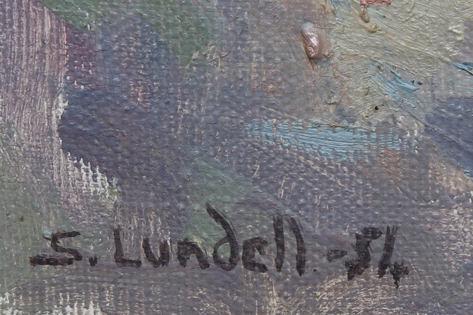 Images for 2095414. OIDENTIFIERAD KONSTNÄR. Oil on canvas, signed S ...