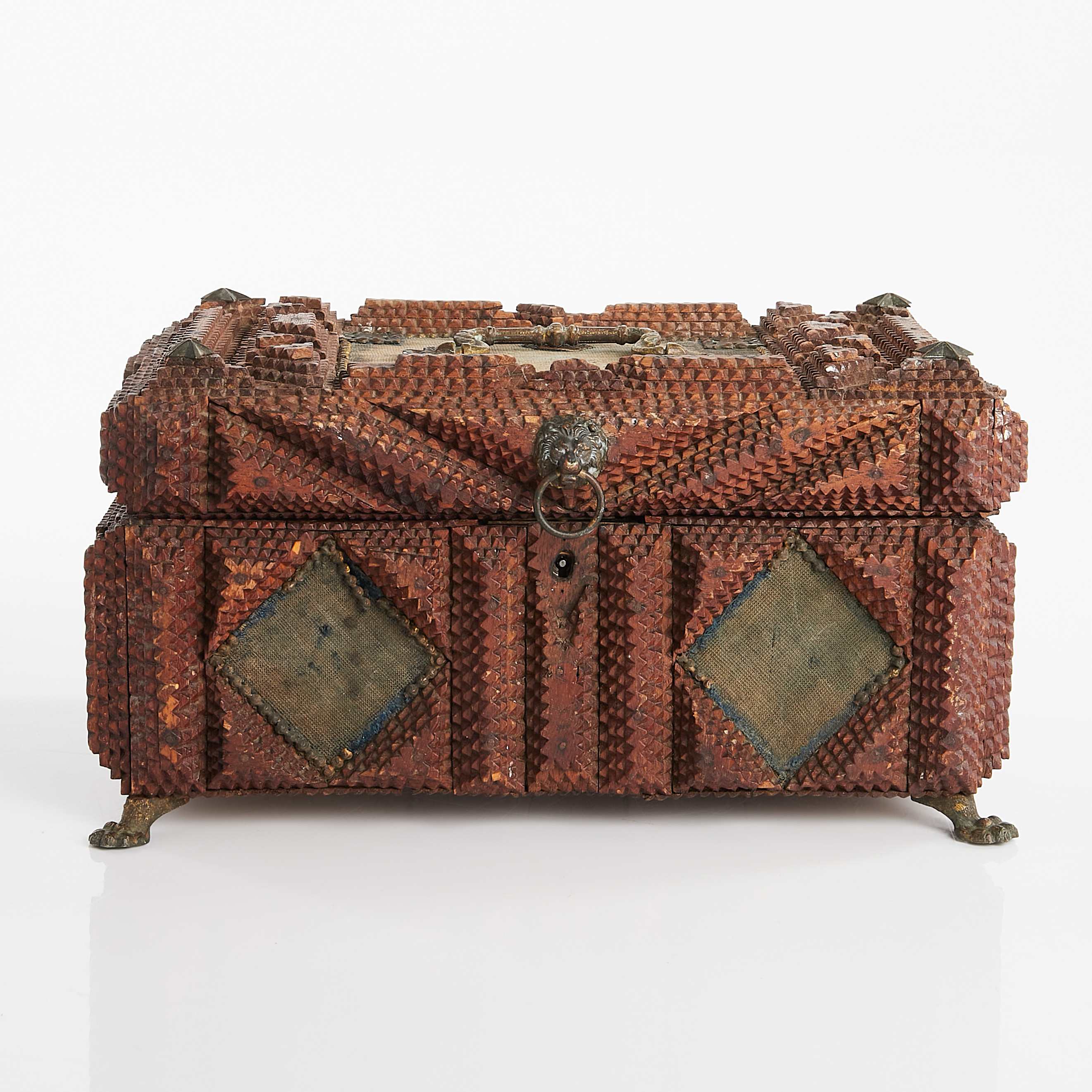 Images for 2095805. BOX, made of cigar boxes, so-called "Tramp art ...