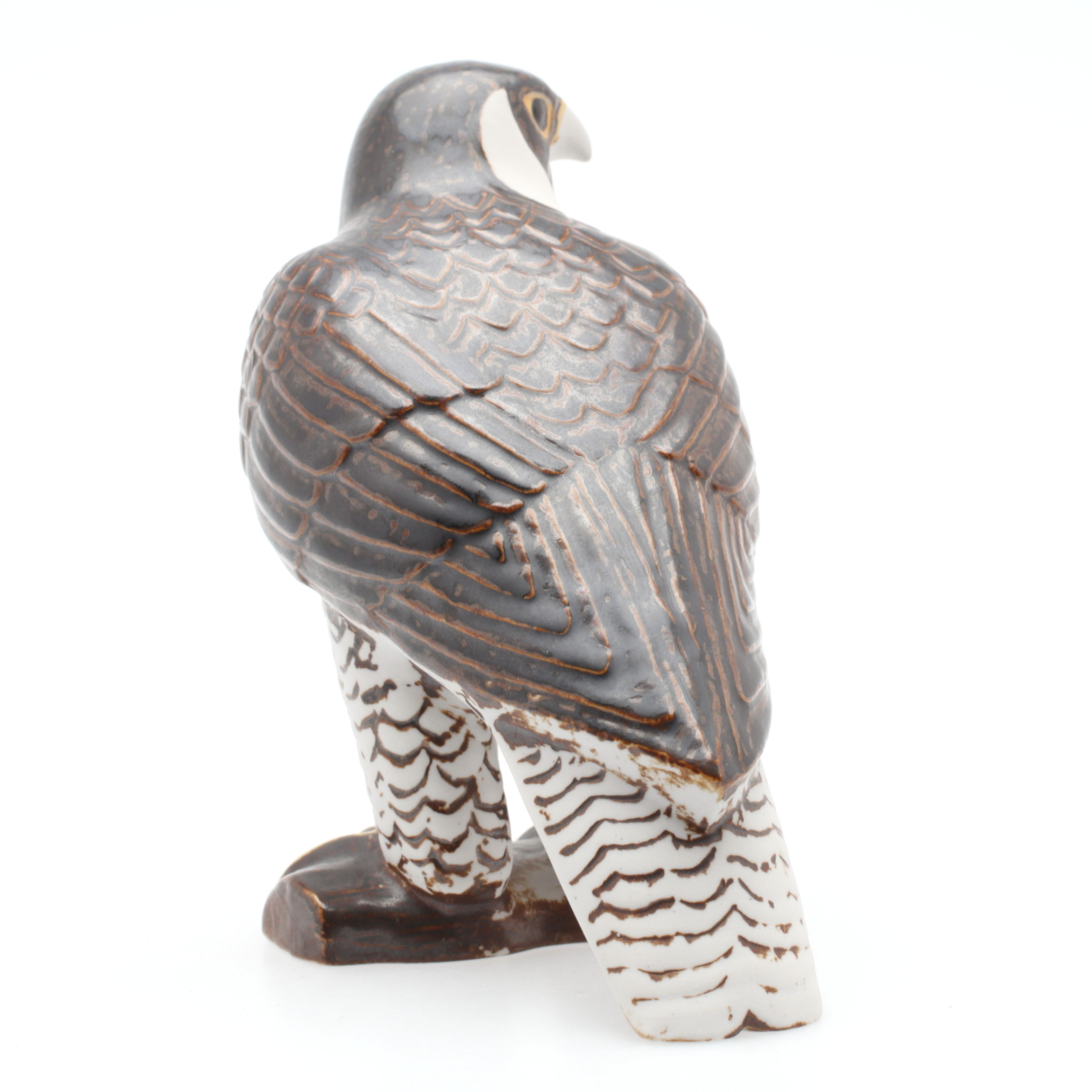 Images for 2096135. LISA LARSON. Figurine, stoneware, Peregrine falcon ...