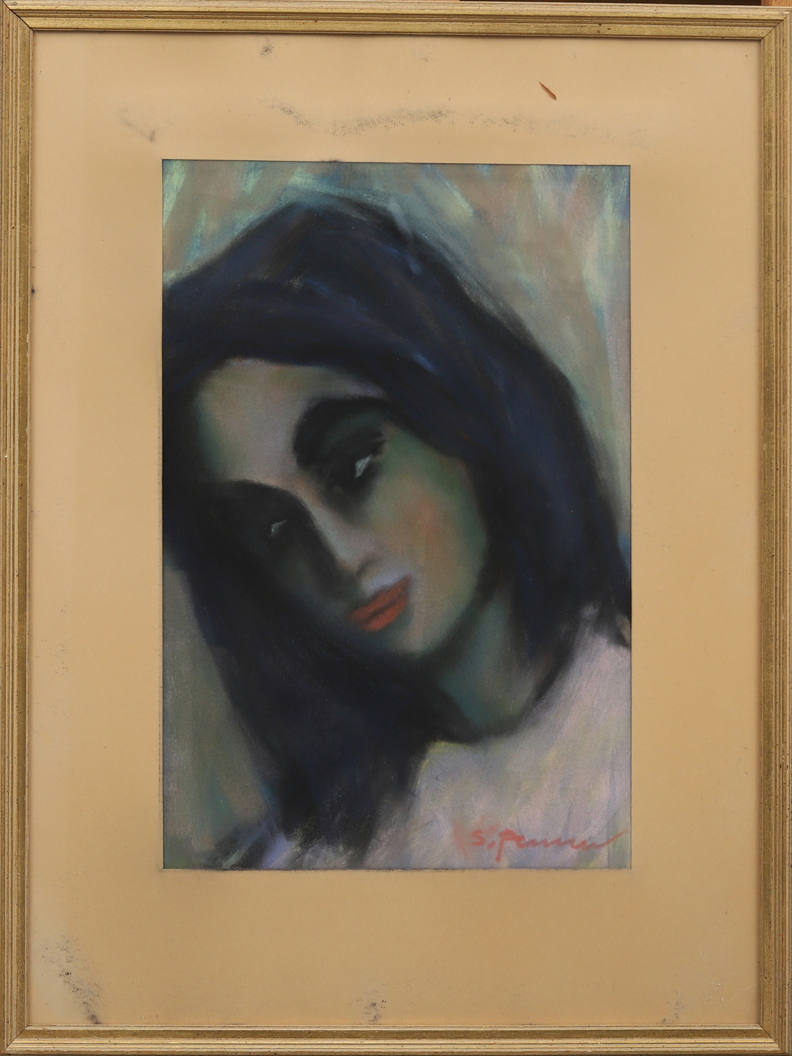 Images for 2097423. SVEN PERSSON, (1899-1993). Portrait, pastel, signed ...