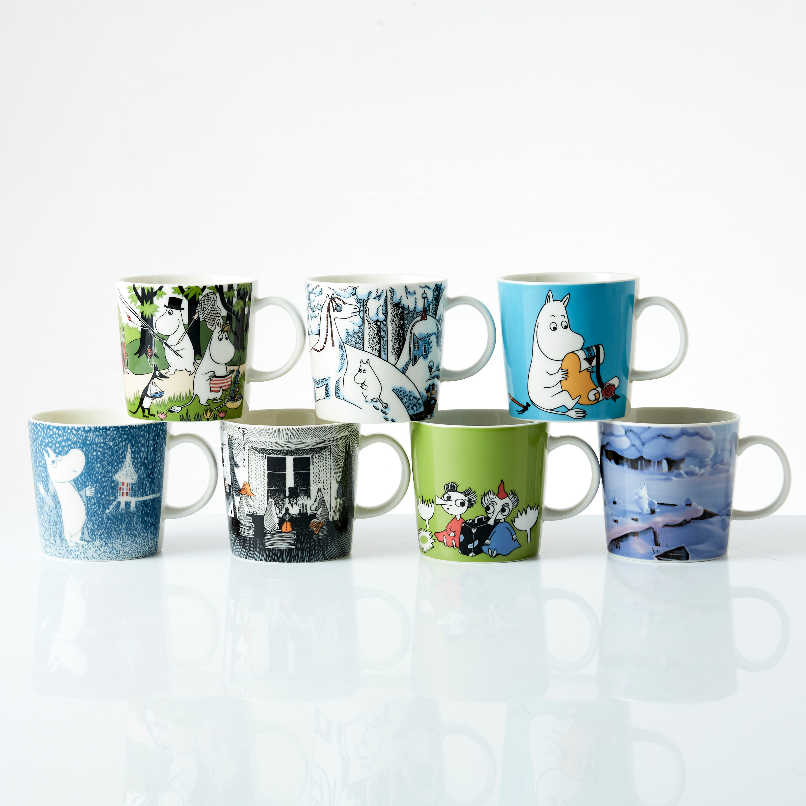 Images for 2097905. MUMIN MUGS, 7 pieces, "The Snow Horse" 2016, "Light ...