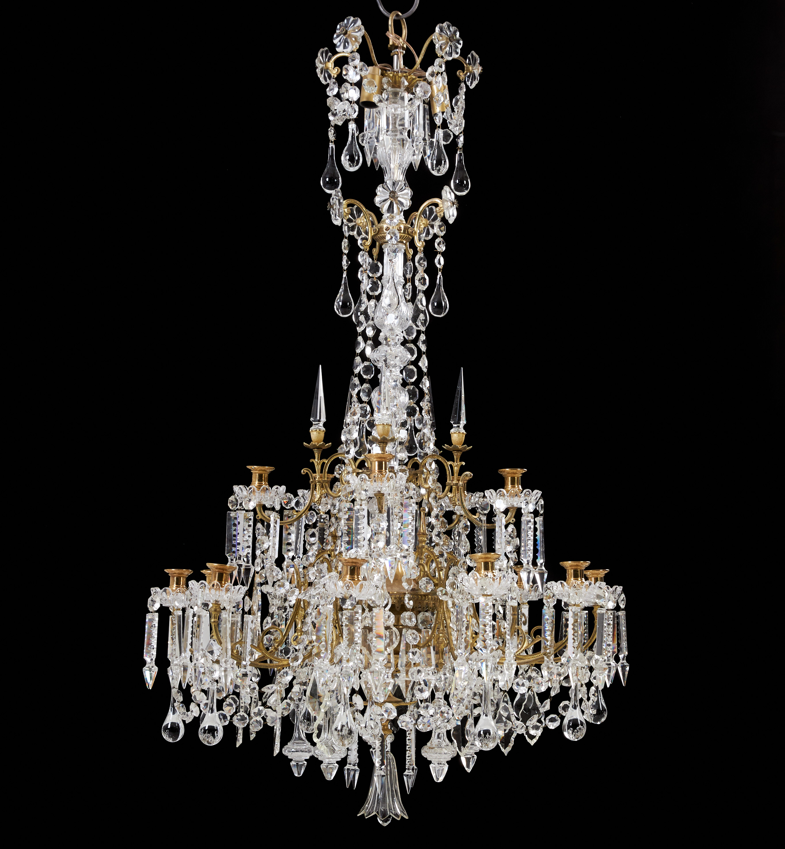 Bilder zu 2099315. CHANDELIER, Oscarian, Ende 19. Jh., 15 Kerzenarme in ...