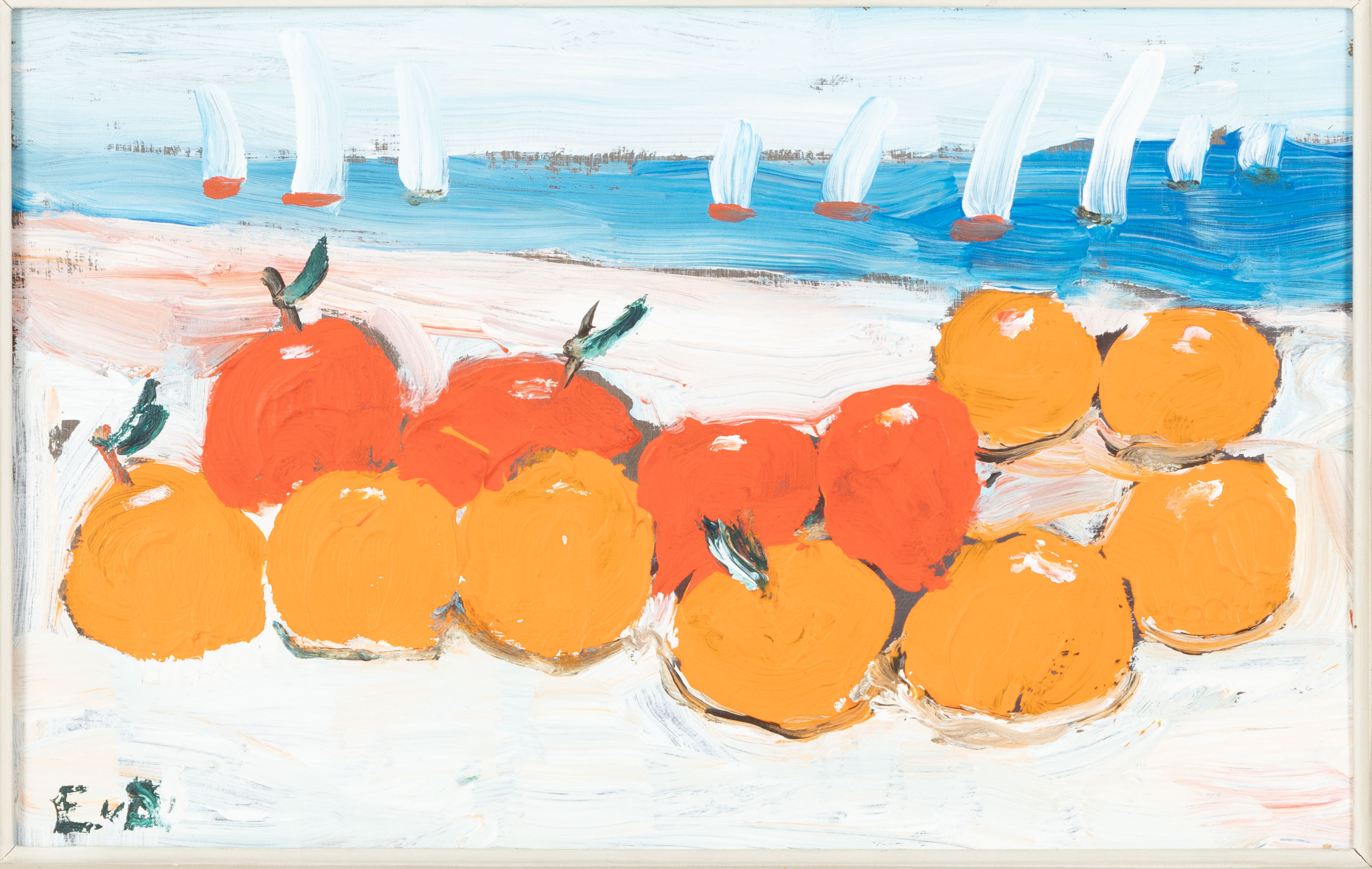 Images for 2104522. EERO VON BOEHM. View with sailboats and fruits ...