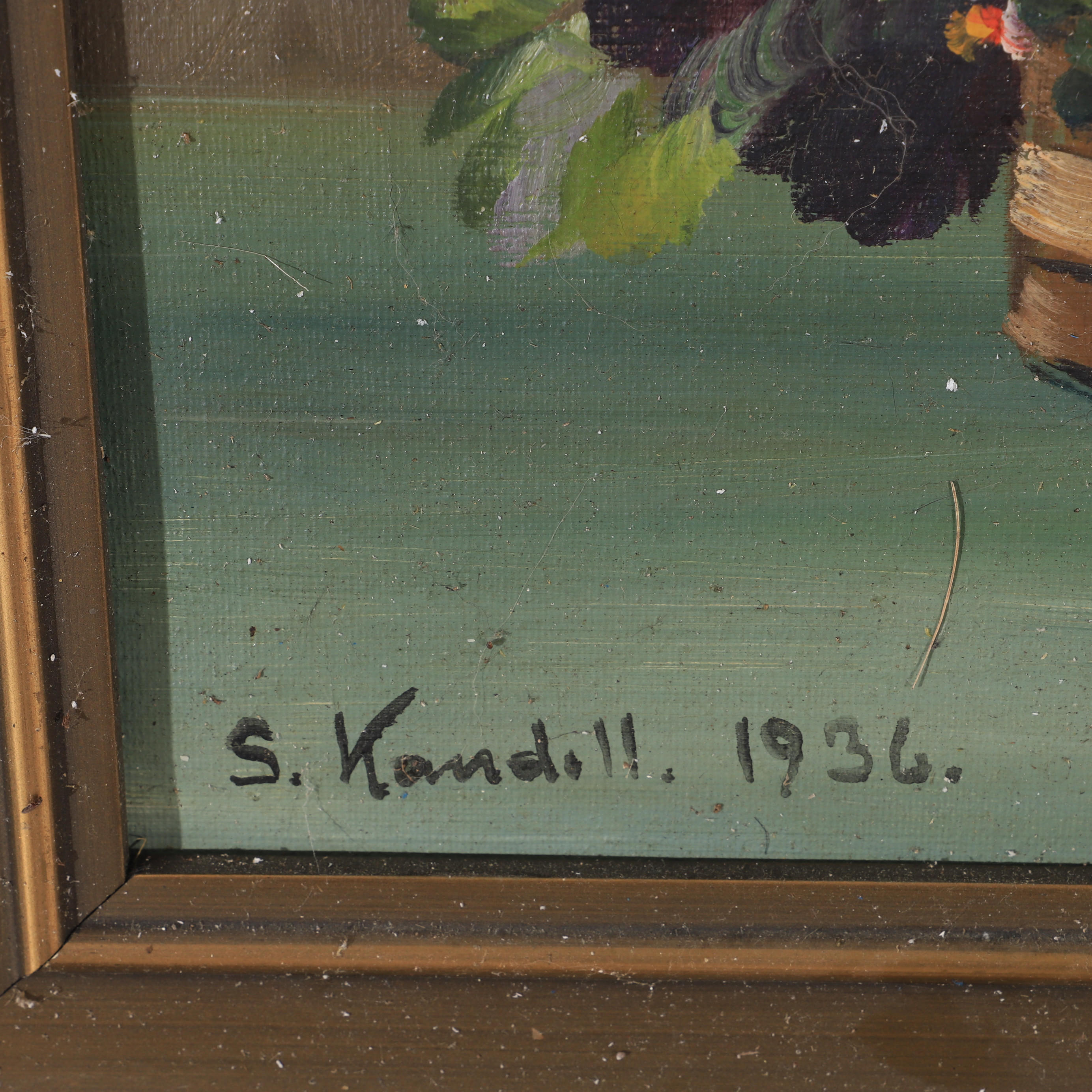 Images for 2105937. STURE KANDELL. Flower still life, oil on canvas ...