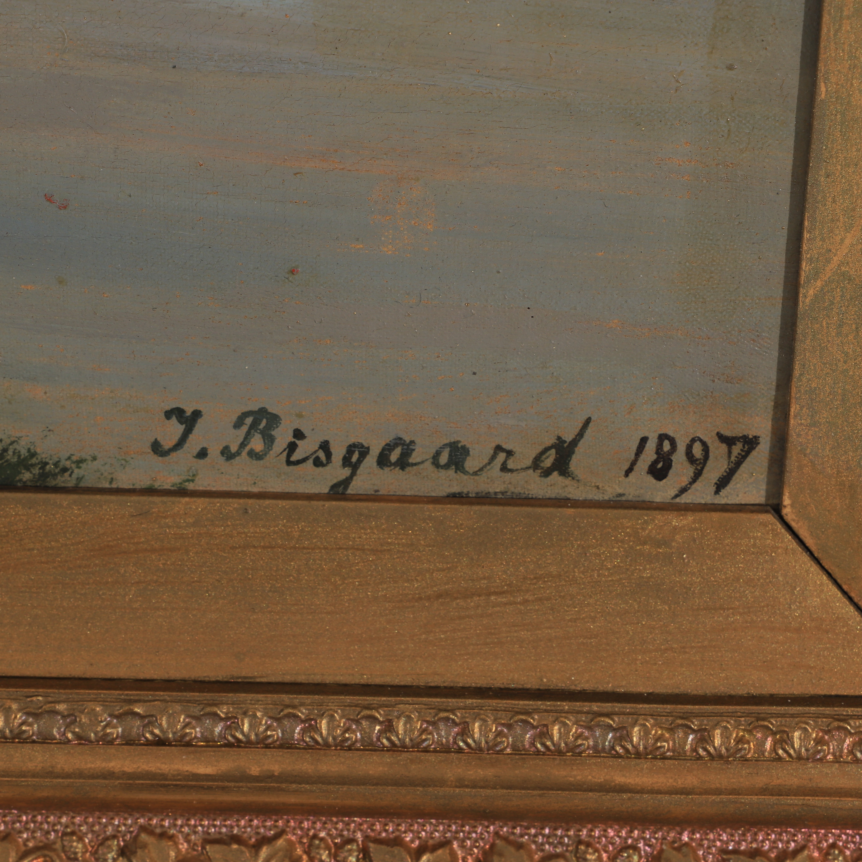 Images for 2107035. JENS BISGAARD. Mountain landscape with streams, oil ...