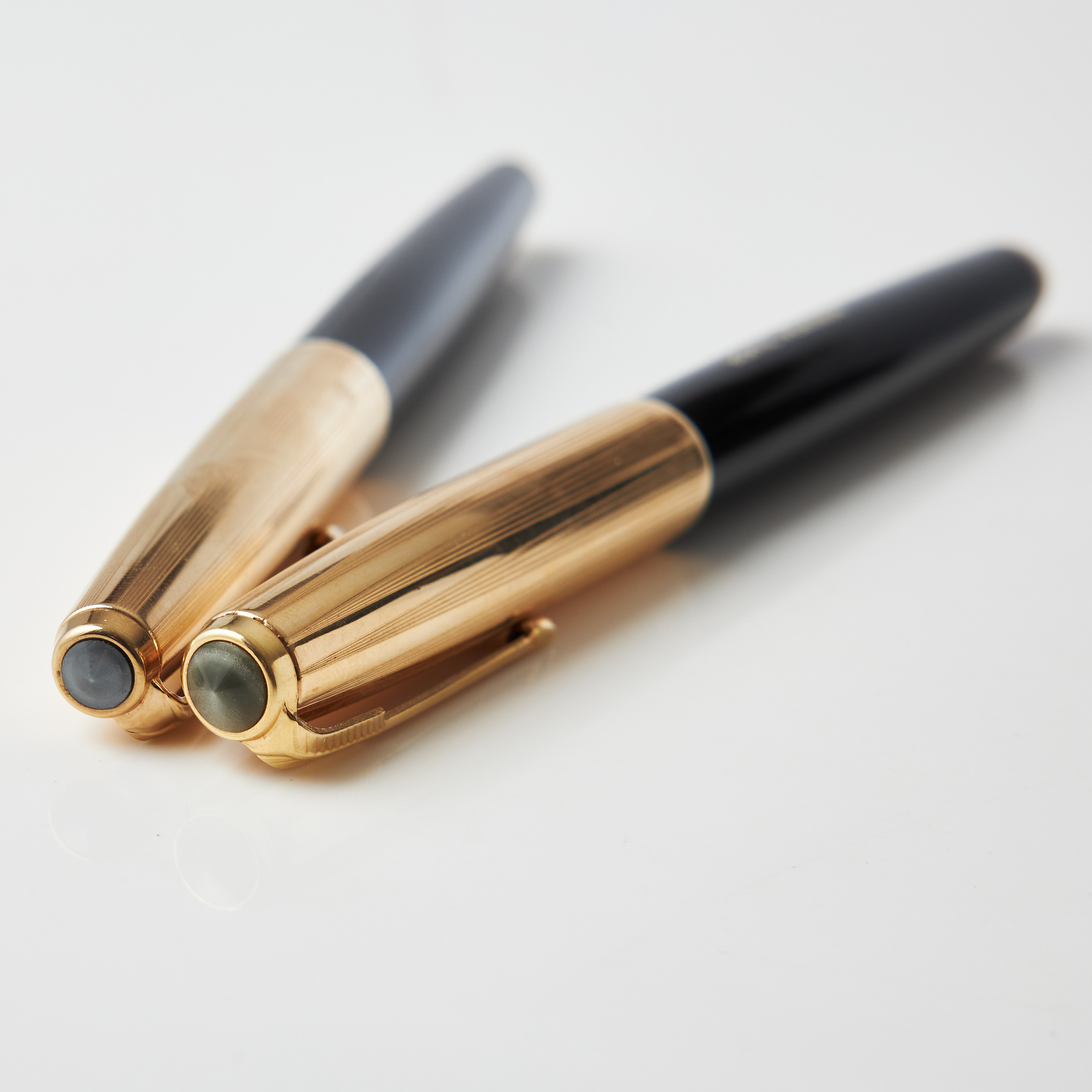 Images for 2107454. PARKER, reservoir pens, 2 pcs., Approx 1960s, a "65 ...