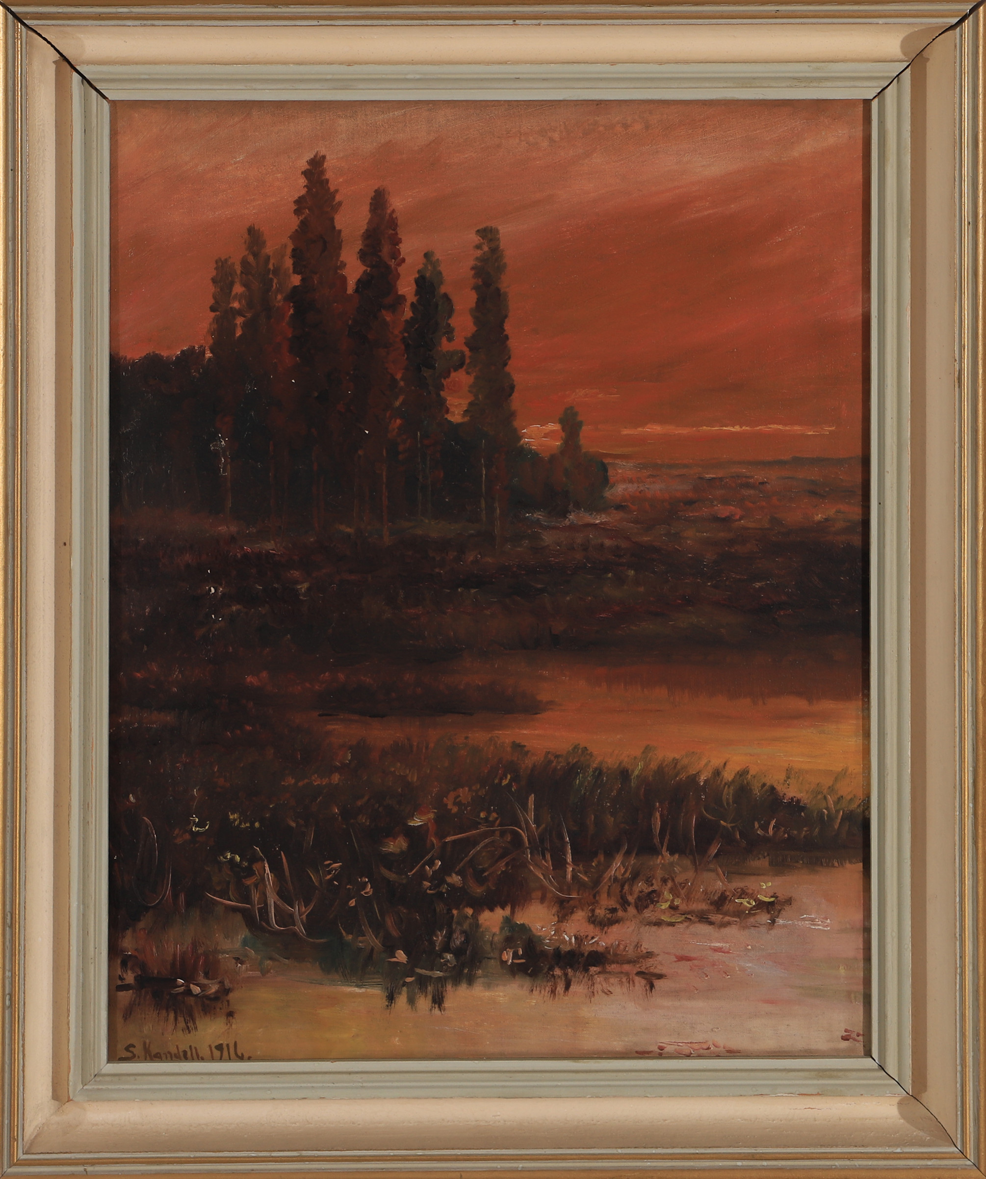 Images for 2108486. STURE KANDELL. Landscape, oil on canvas, signed S ...