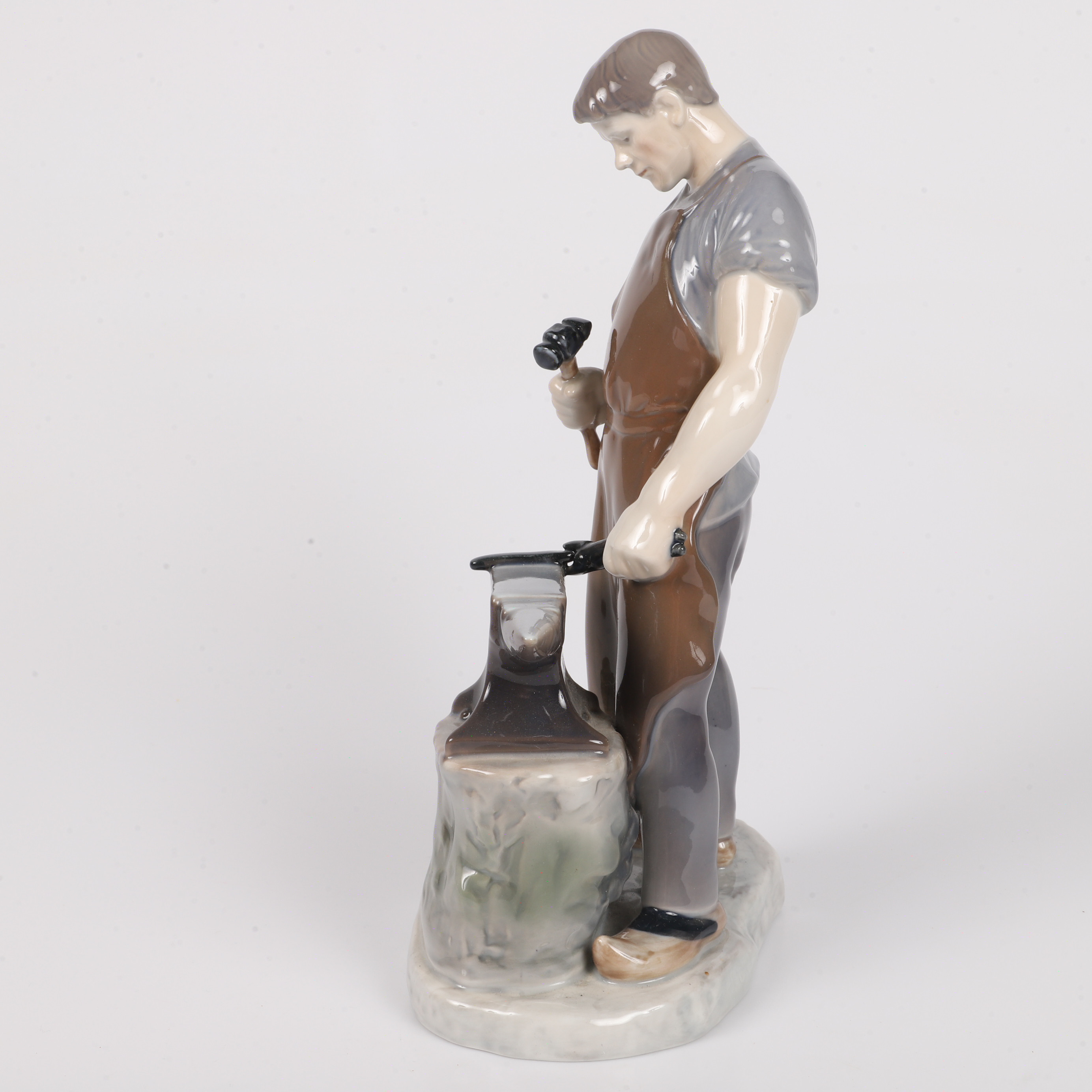 Images for 2108504. FIGURE, blacksmith, porcelain, Axel Locker, Royal ...