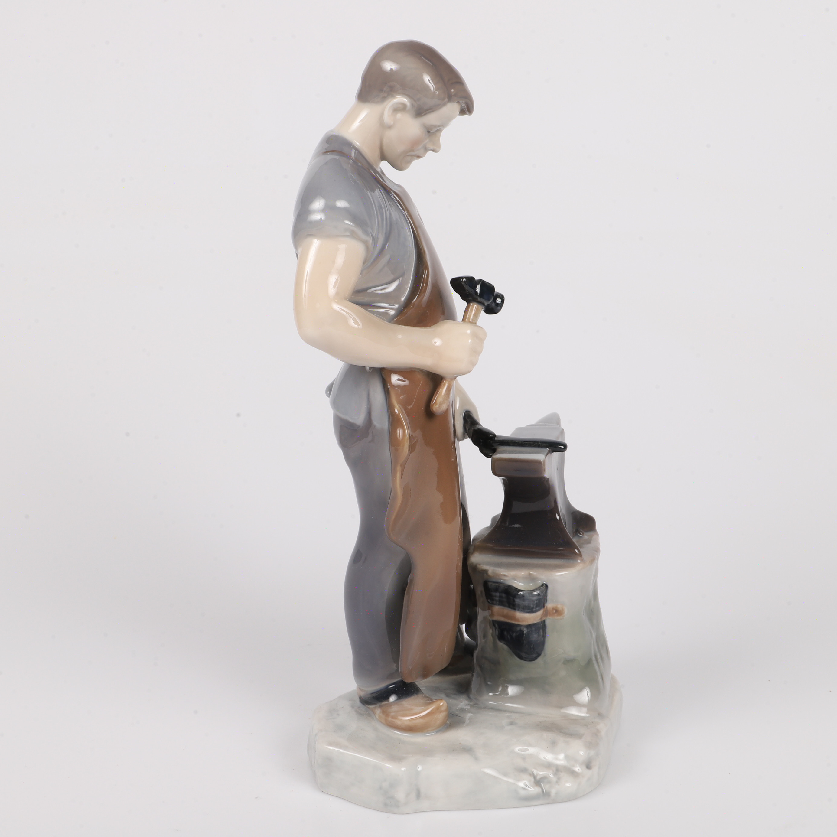 Images for 2108504. FIGURE, blacksmith, porcelain, Axel Locker, Royal ...