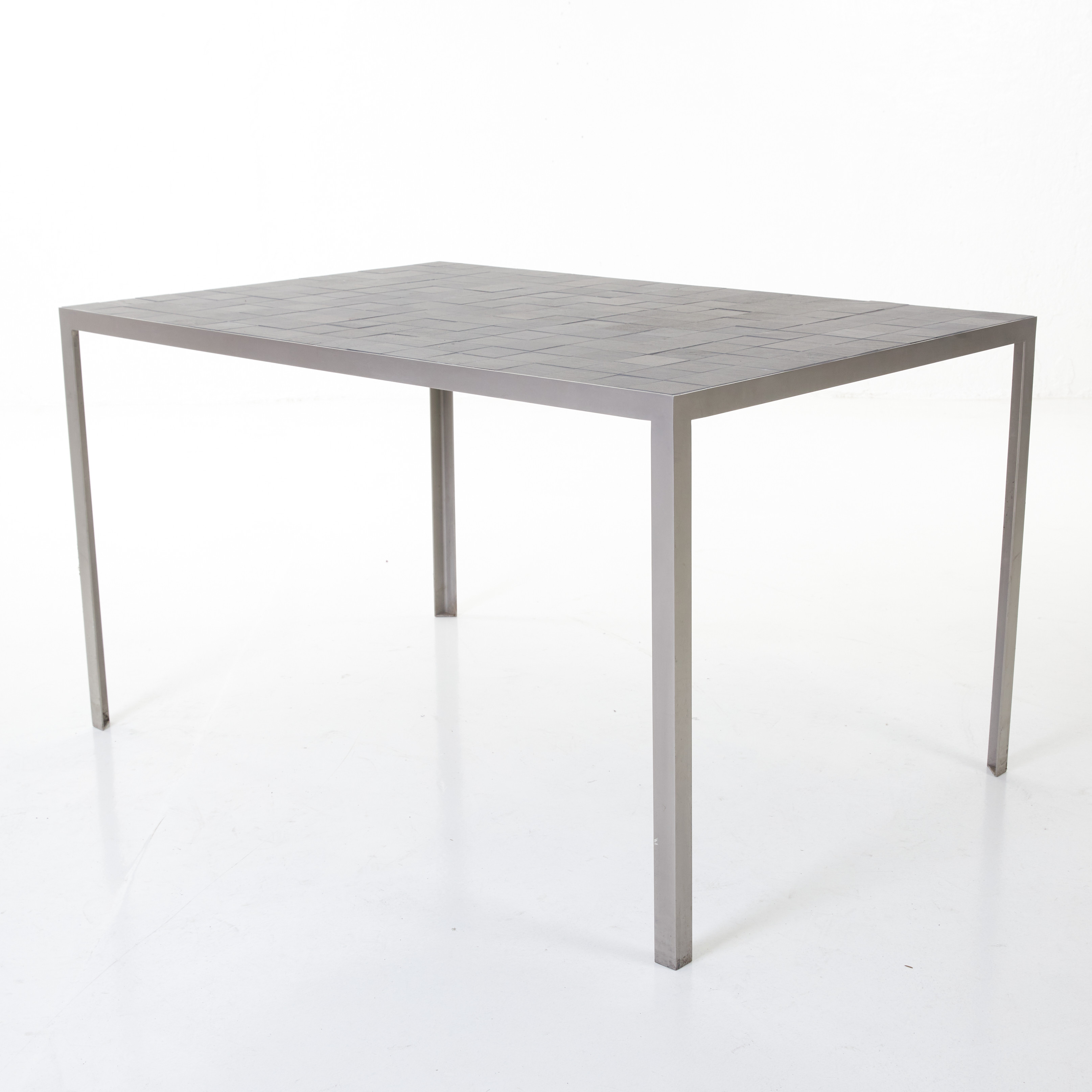 Images for 2109543. DINING TABLE, contemporary, frame and brushed steel ...
