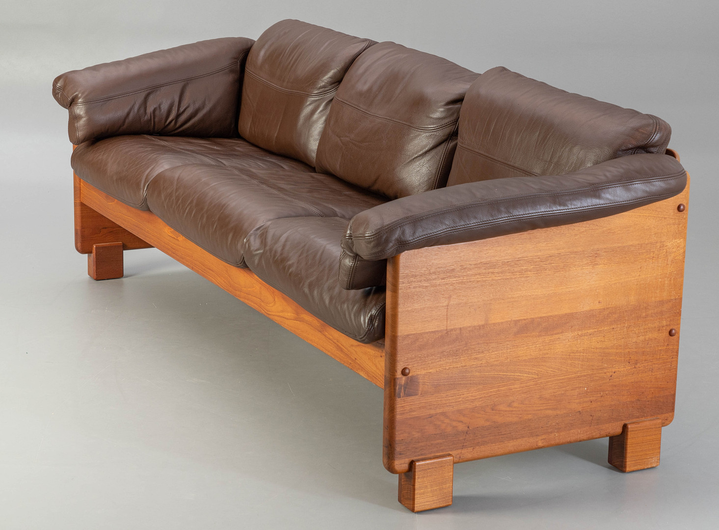 Bilder för 2109712. Mikael Laursen, 3-sits soffa, teak och läder ...