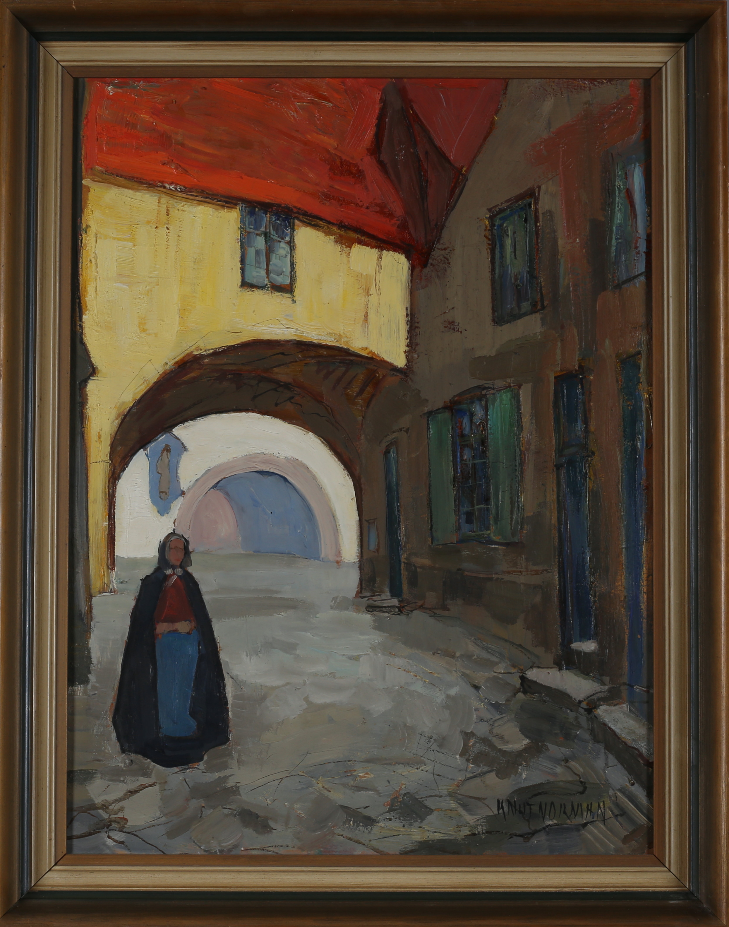 KNUT NORMAN. Olja på pannå, signerad. | Barnebys