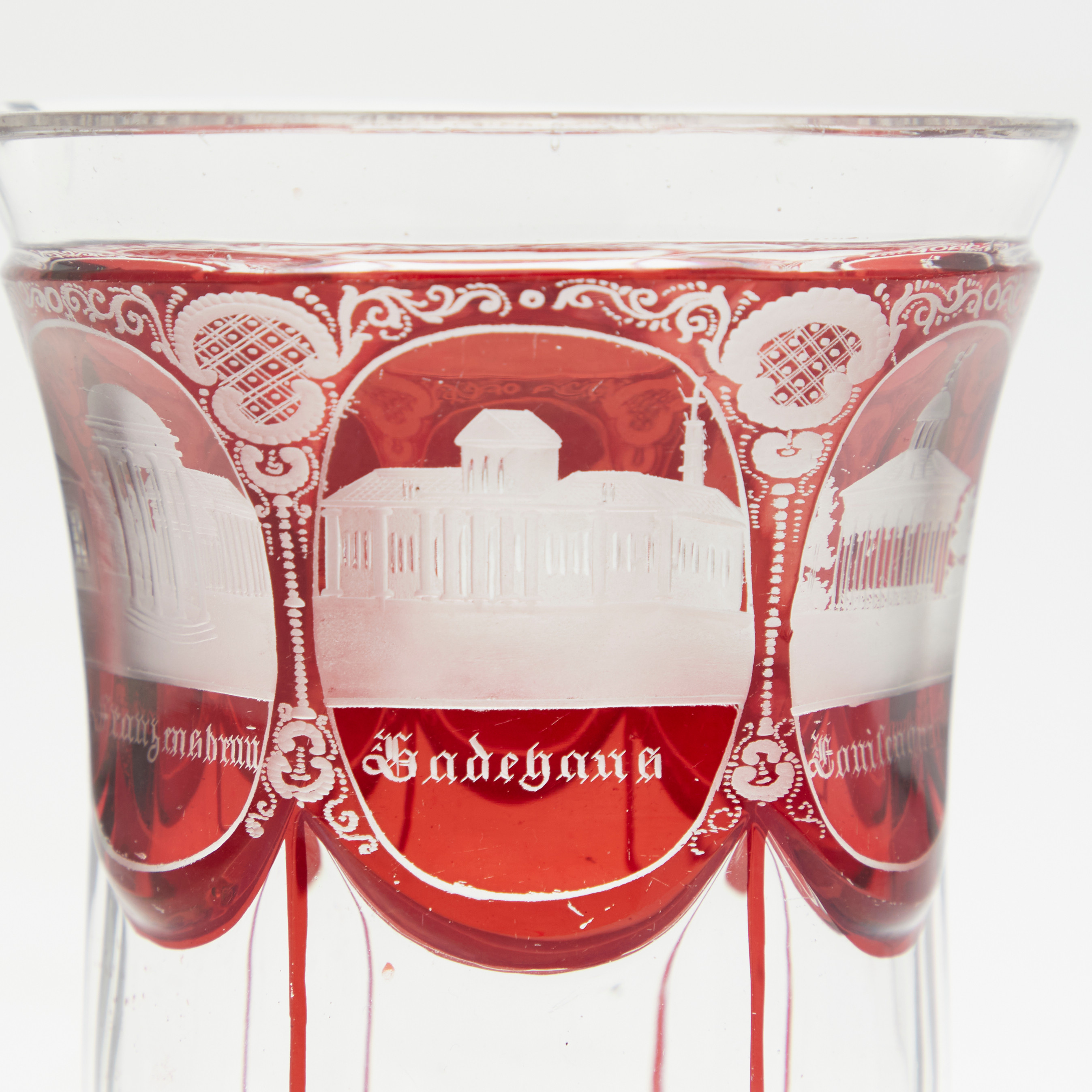 DRICKSGLAS, 4 st, glas, 1800-tal, Tyskland (4). Glas - Övrigt - Auctionet