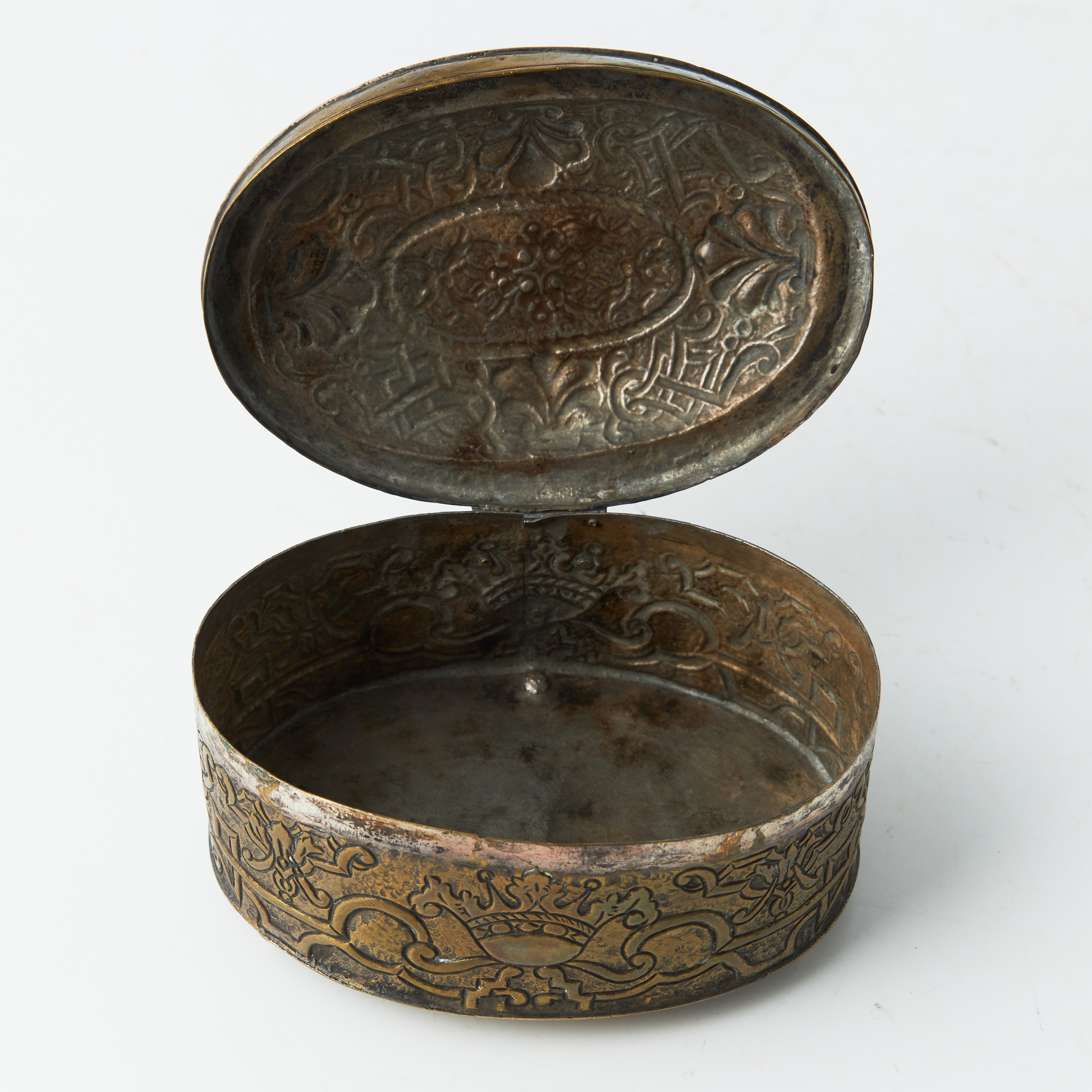 Images for 2111961. WAFER BOX, brass, 17th/1800s, 3 ball feet on the ...