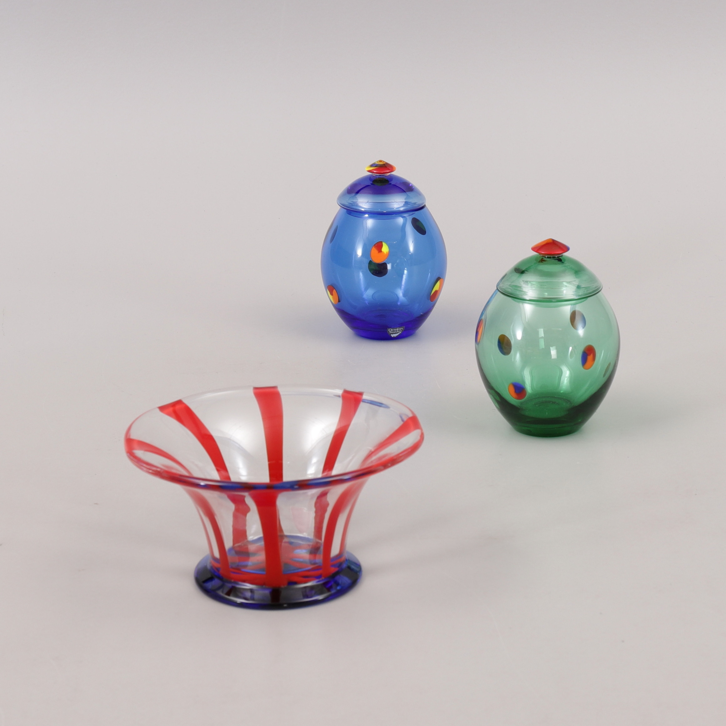 Images for 2112572. ERIKA LAGERBIELKE. Bowl with cover and bowl, 3 ...