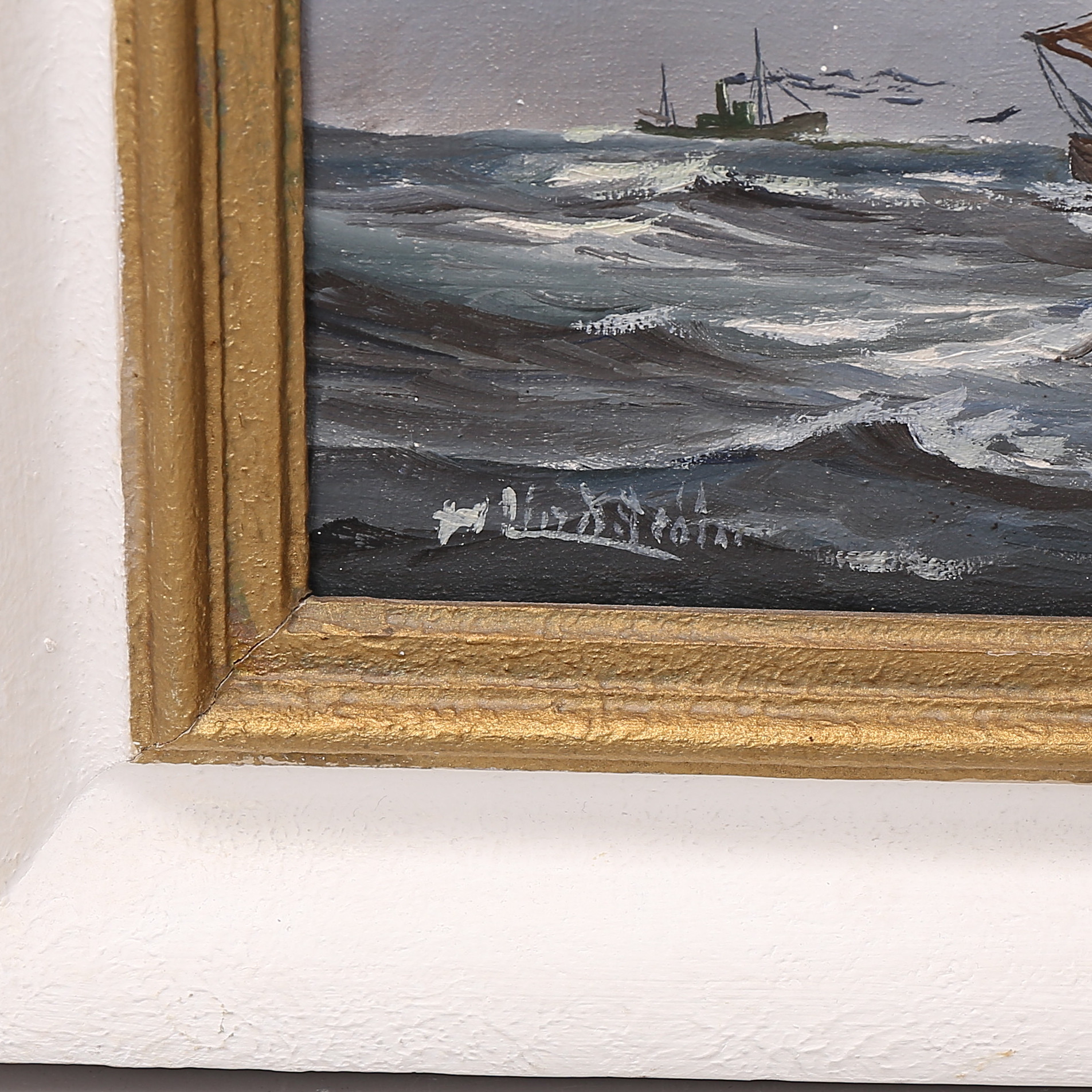 Images for 2115017. STURE HUBERT LINDSTRÖM. Ship, oil on canvas, signed ...