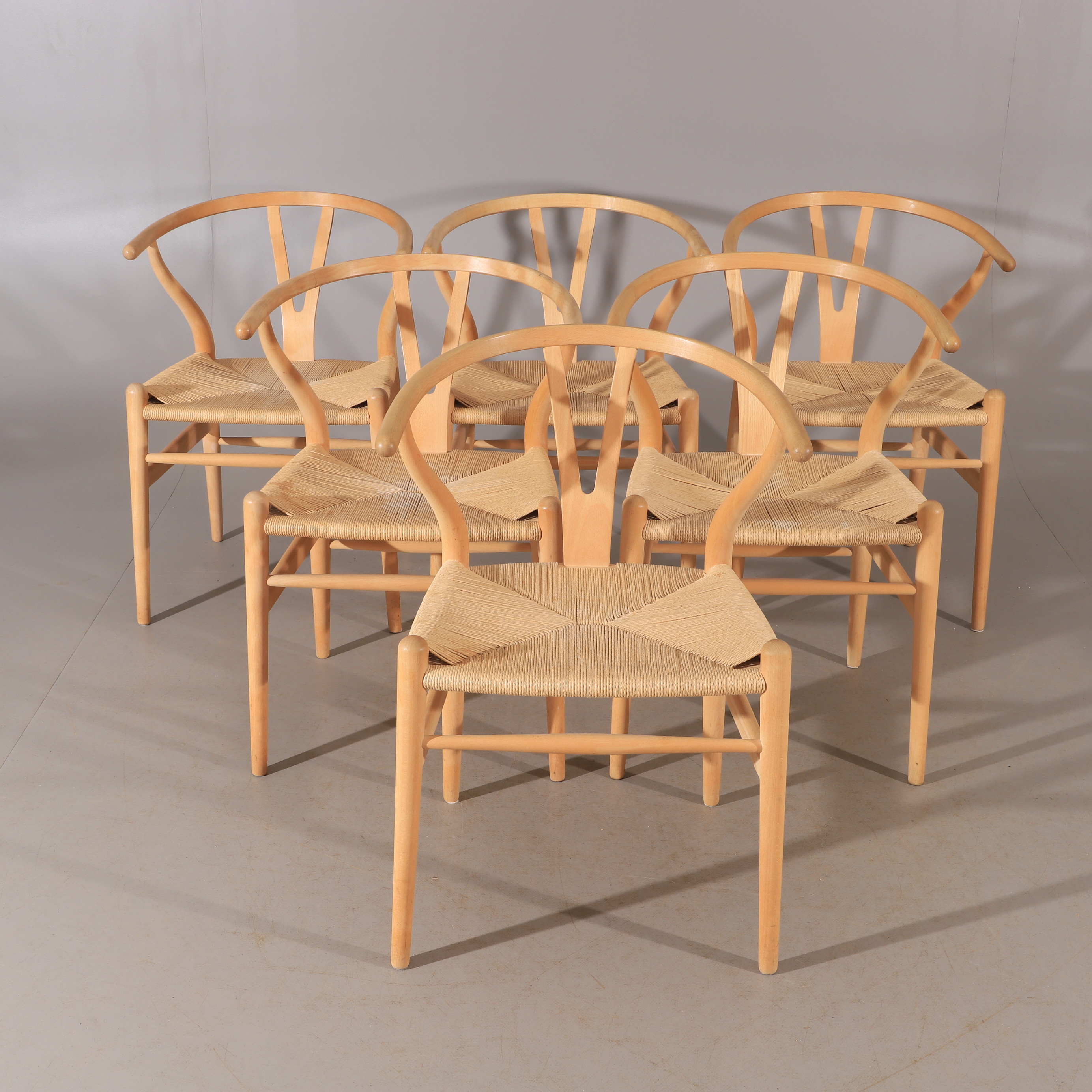 Images for 2115831. Chairs, 6 pieces, "CH 24", Y-chair, Carl Hansen ...