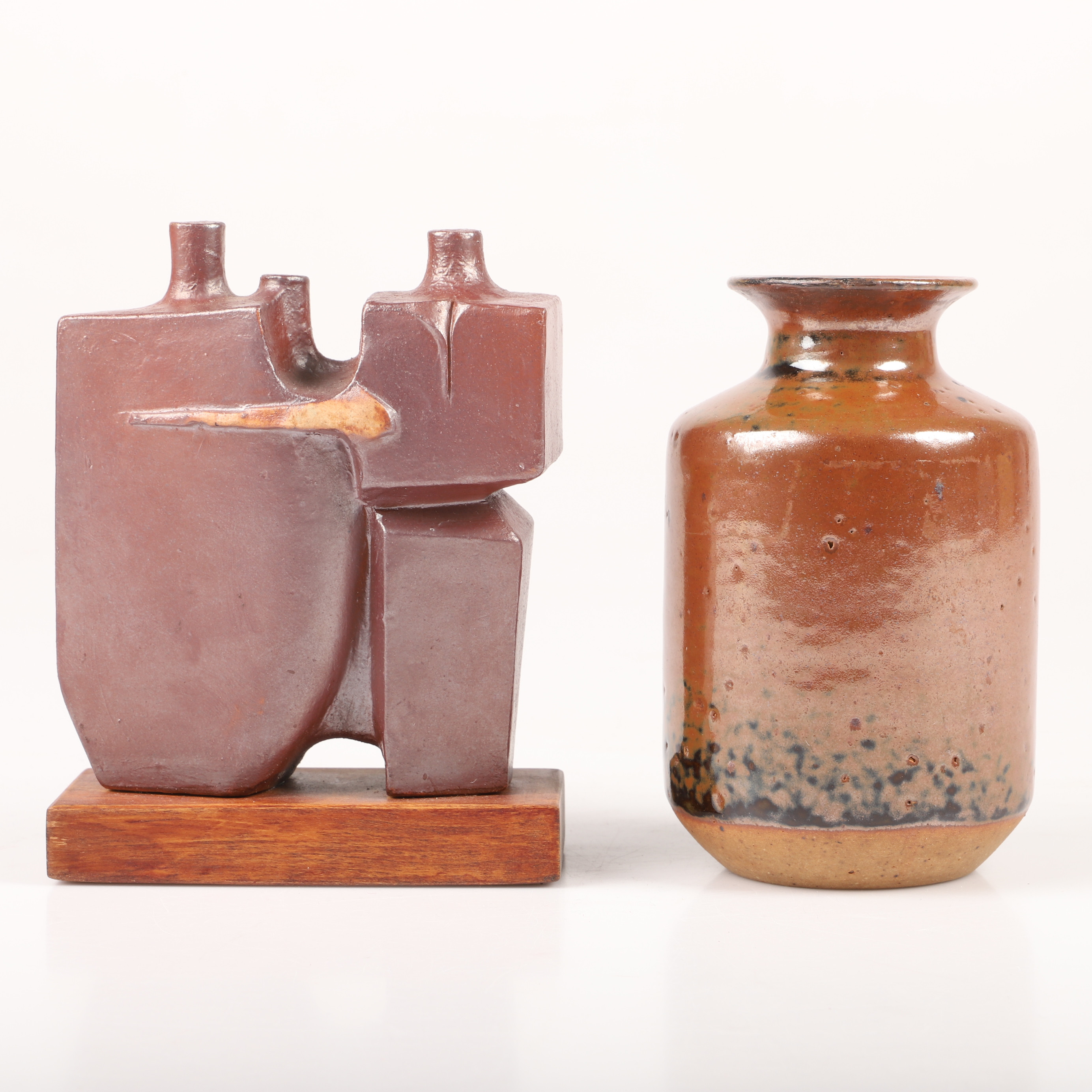 Images for 2120039. SCULPTURE AND VASE, ceramics, Claes Thell and John ...