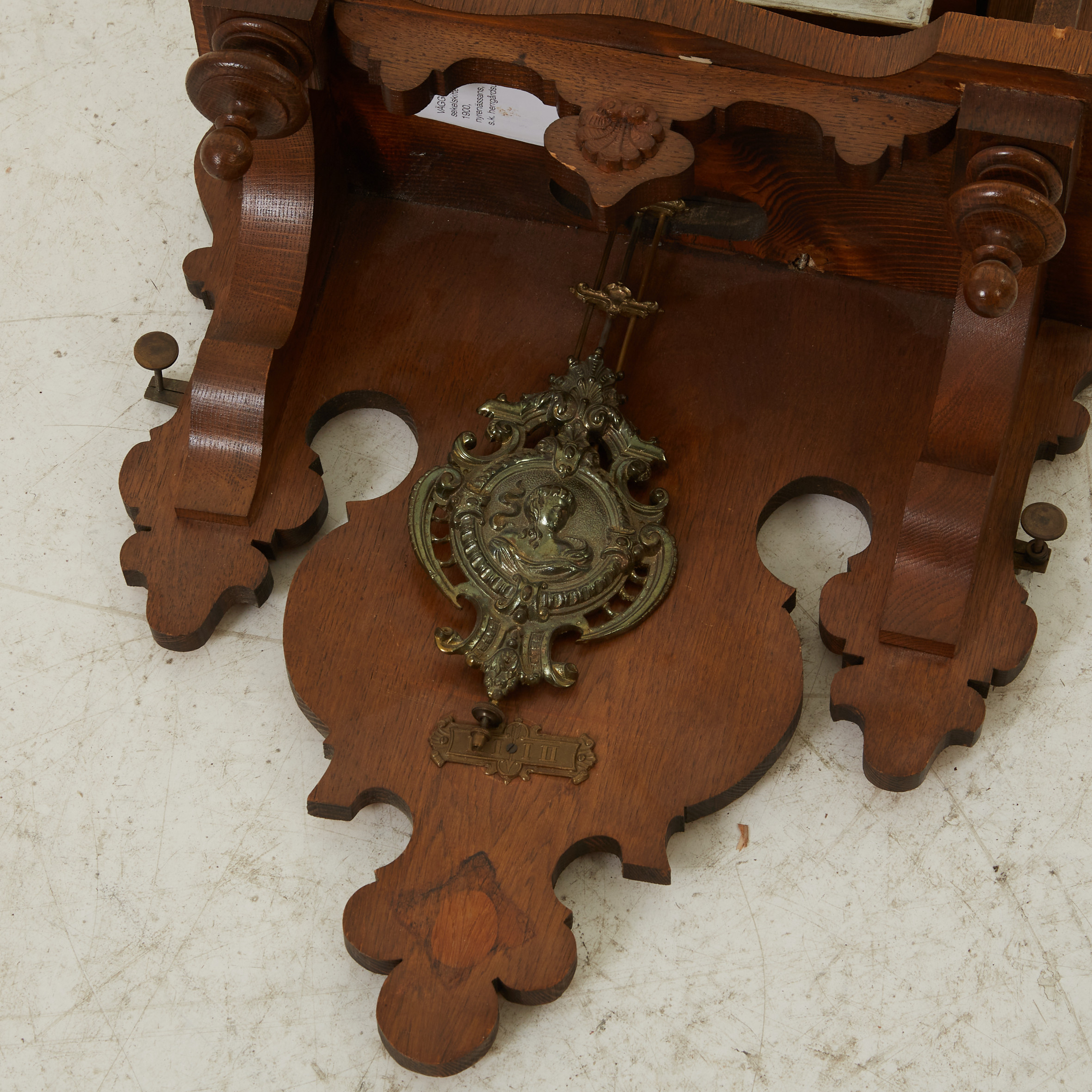 Images for 2123439. WALL CLOCK, turn of the century 1900, New ...